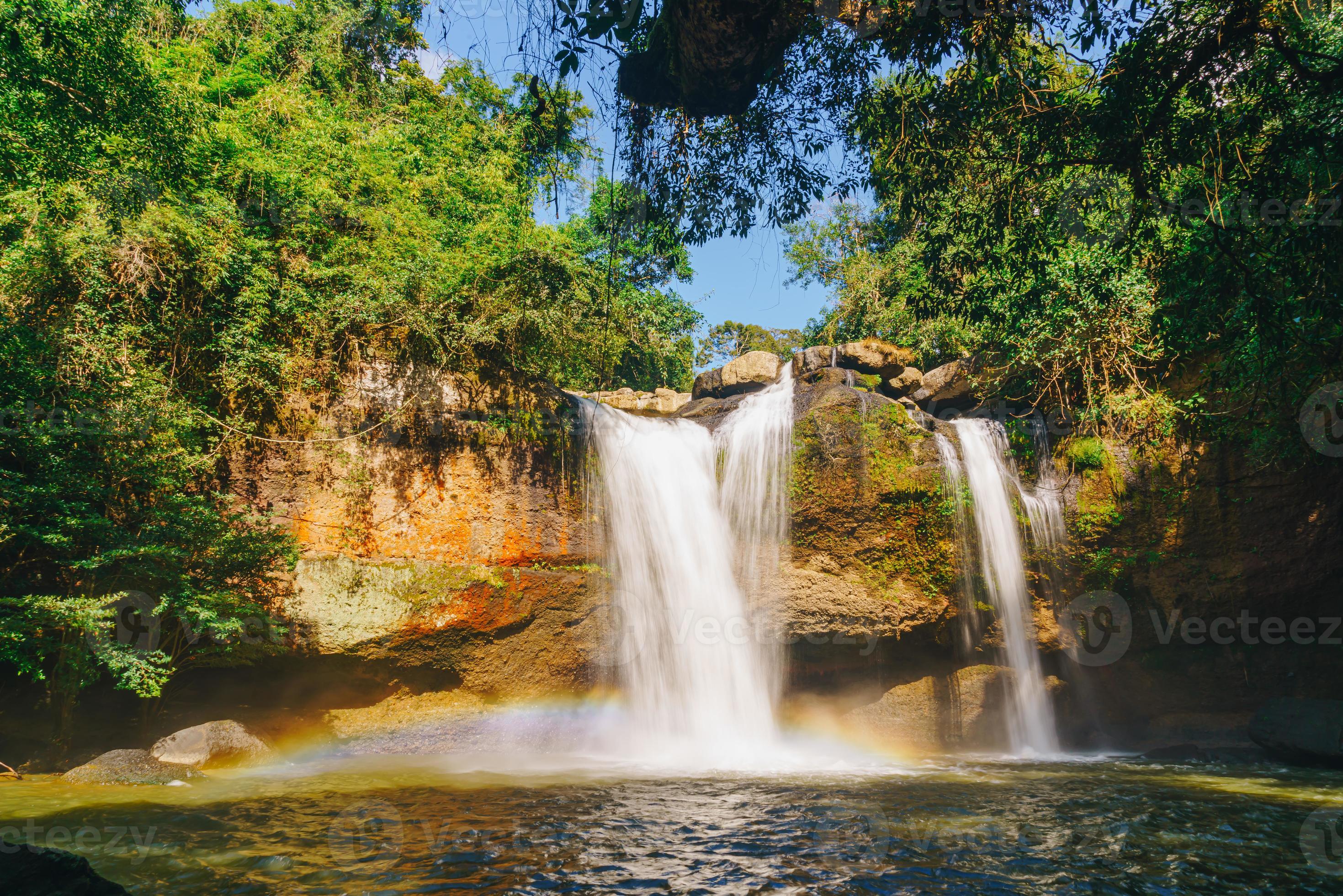 Haew Suwat Waterfall at Khao Yai National Park in Thailand 9724162 Stock Photo at Vecteezy
