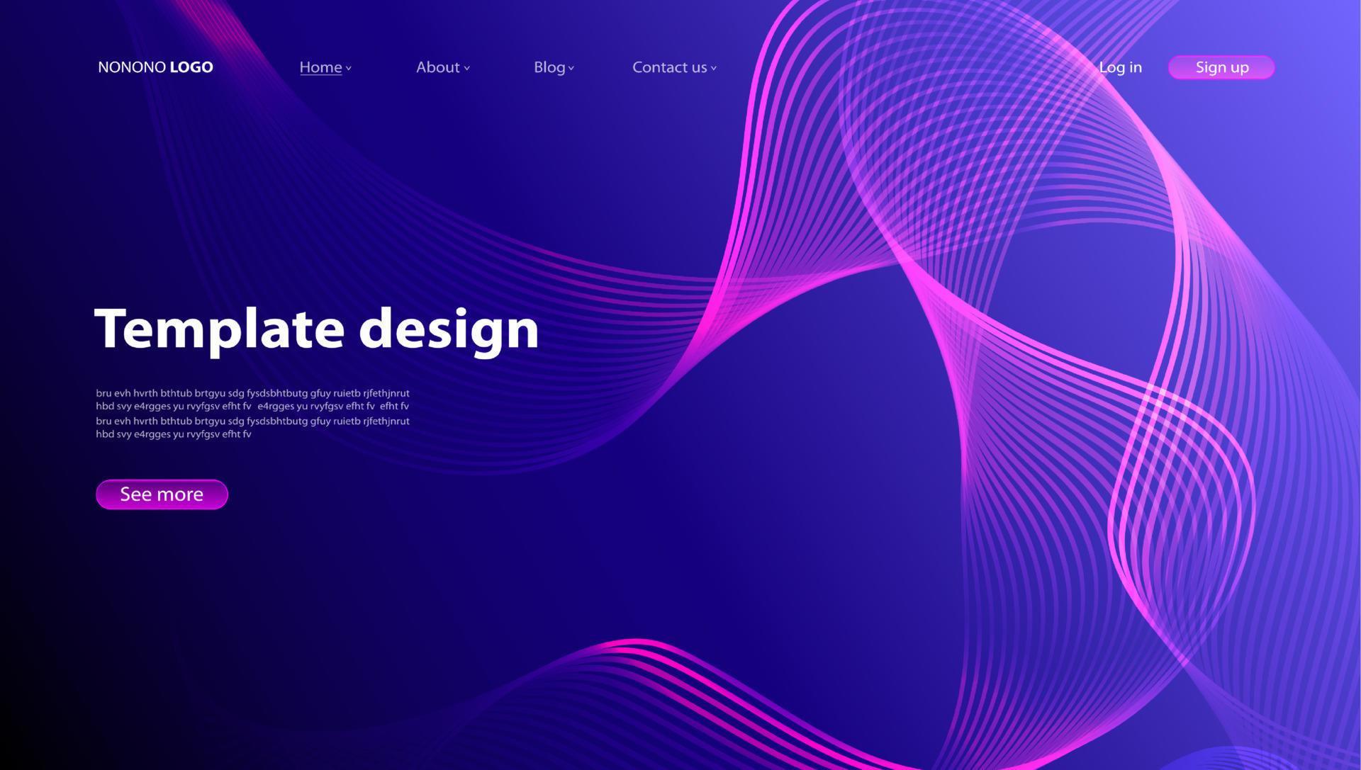 Abstract background modern design. Landing Page. Template for websites ...