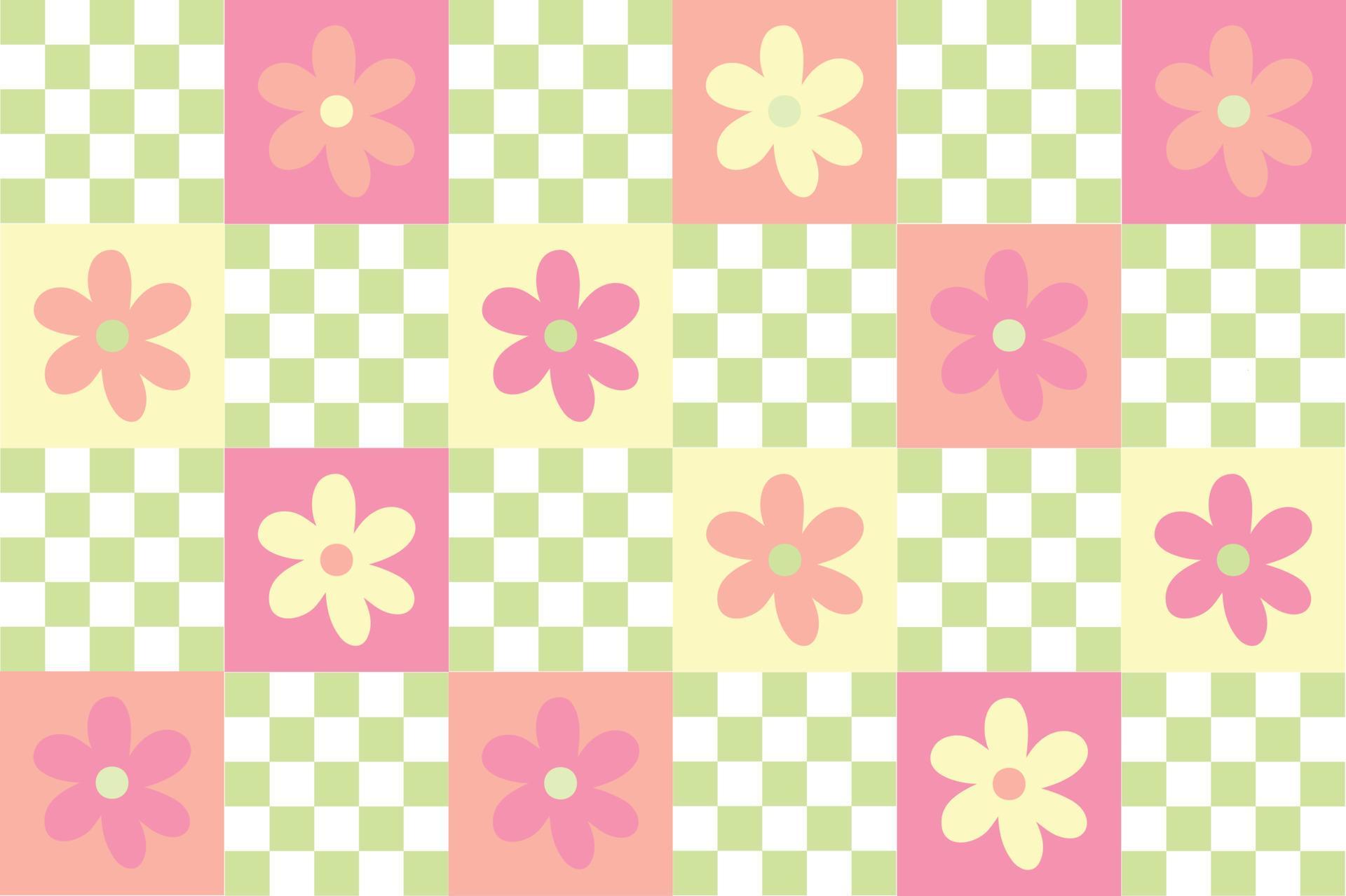 Cute patchwork floral seamless pattern background. Pastel colored ...