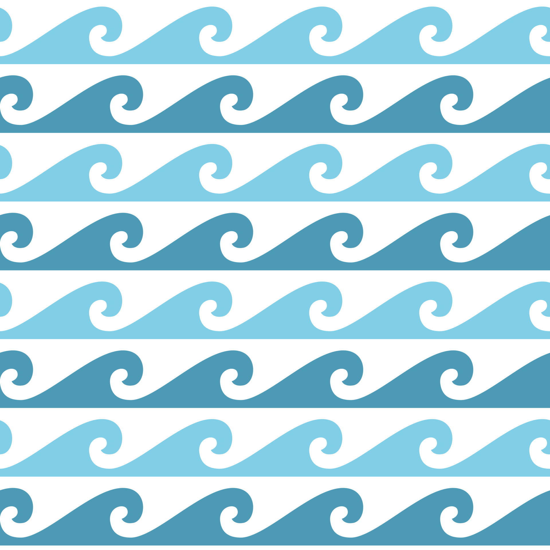 Blue and white seamless wave pattern, line wave ornament in maori ...