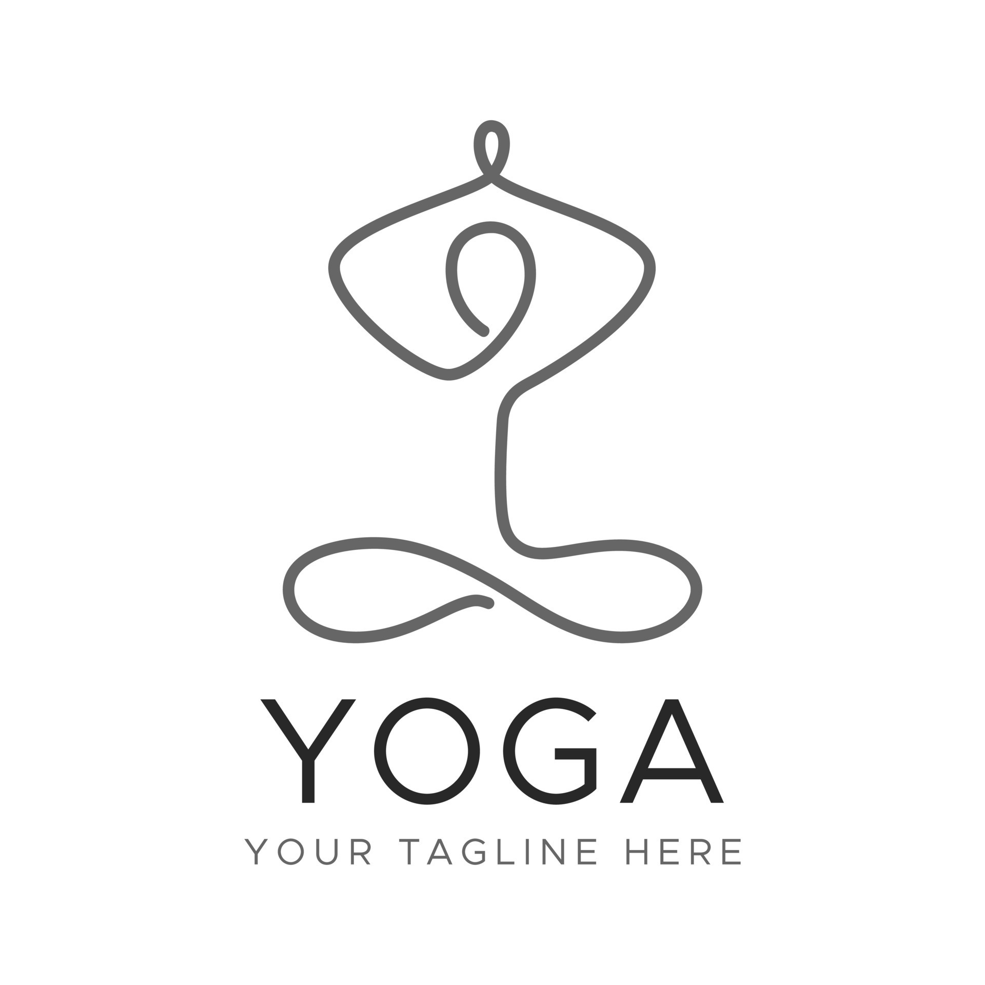 Yoga Logo Template. Human body. Asana. 9731996 Vector Art at Vecteezy