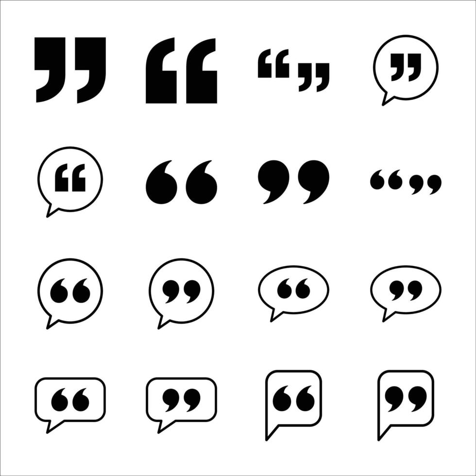 quote icon vector setdesign template 9732918 Vector Art at Vecteezy quote icon vector setdesign template 9732918 Vector Art at Vecteezy