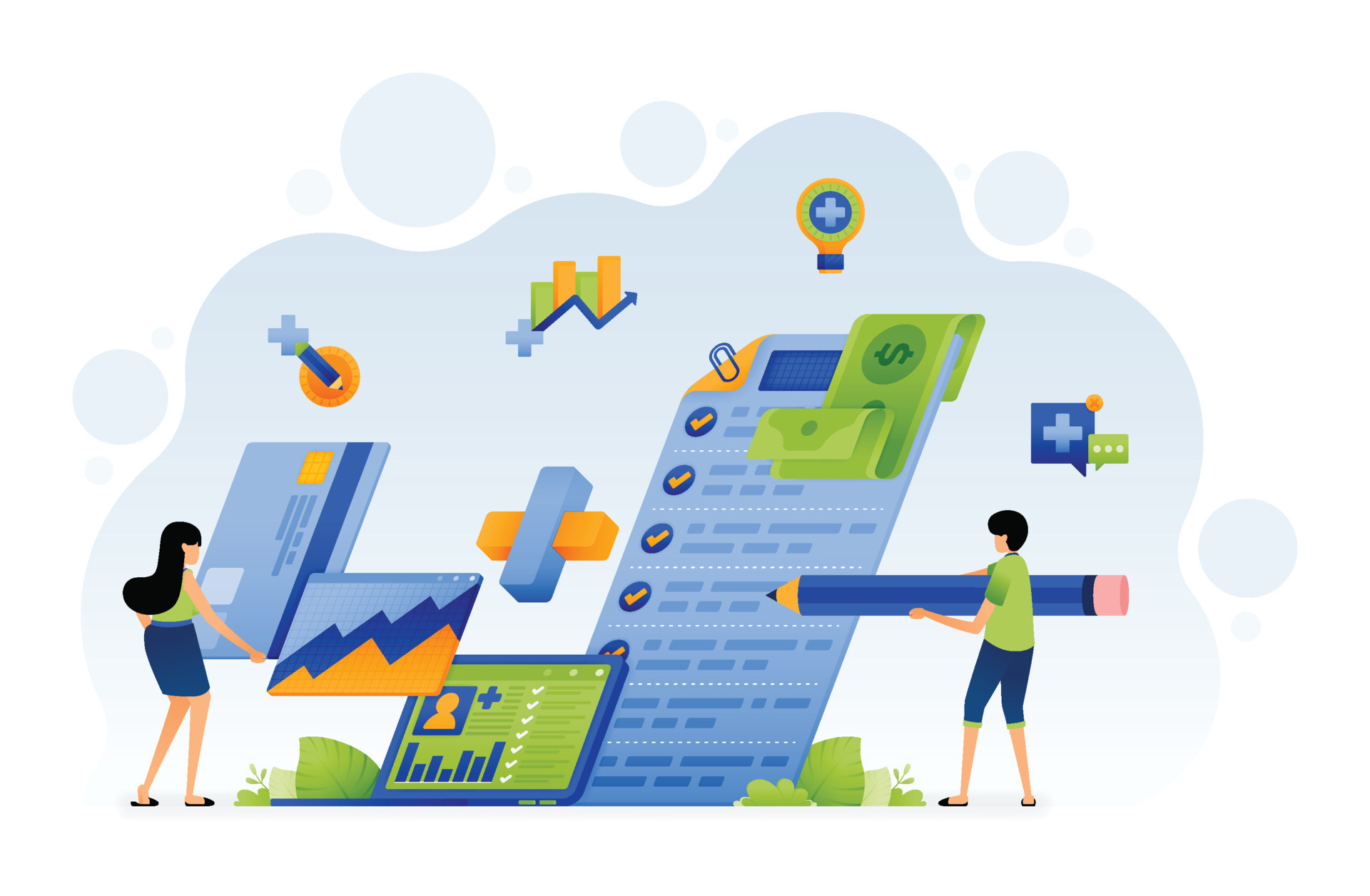 Fill in debt or loan application survey form for financial subprime ...