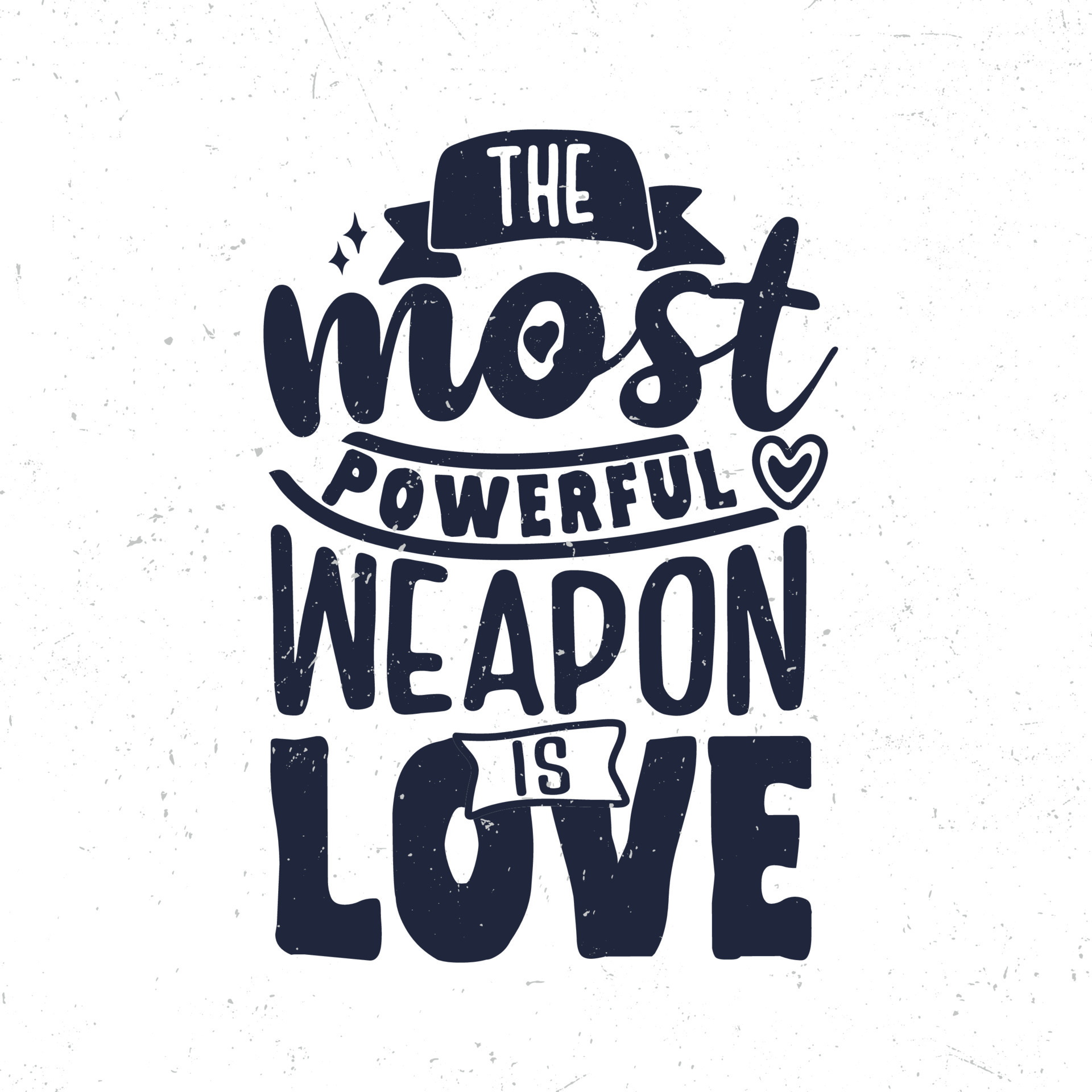 el arma mas poderosa es el amor 9734955 Vector en Vecteezy