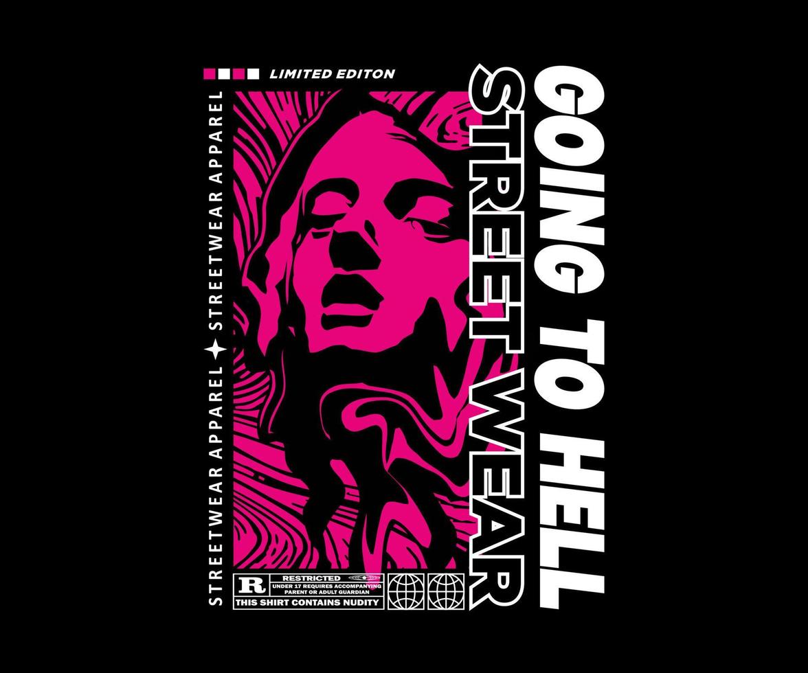 Aesthetic Graphic Design For Creative Clothing For Streetwear And