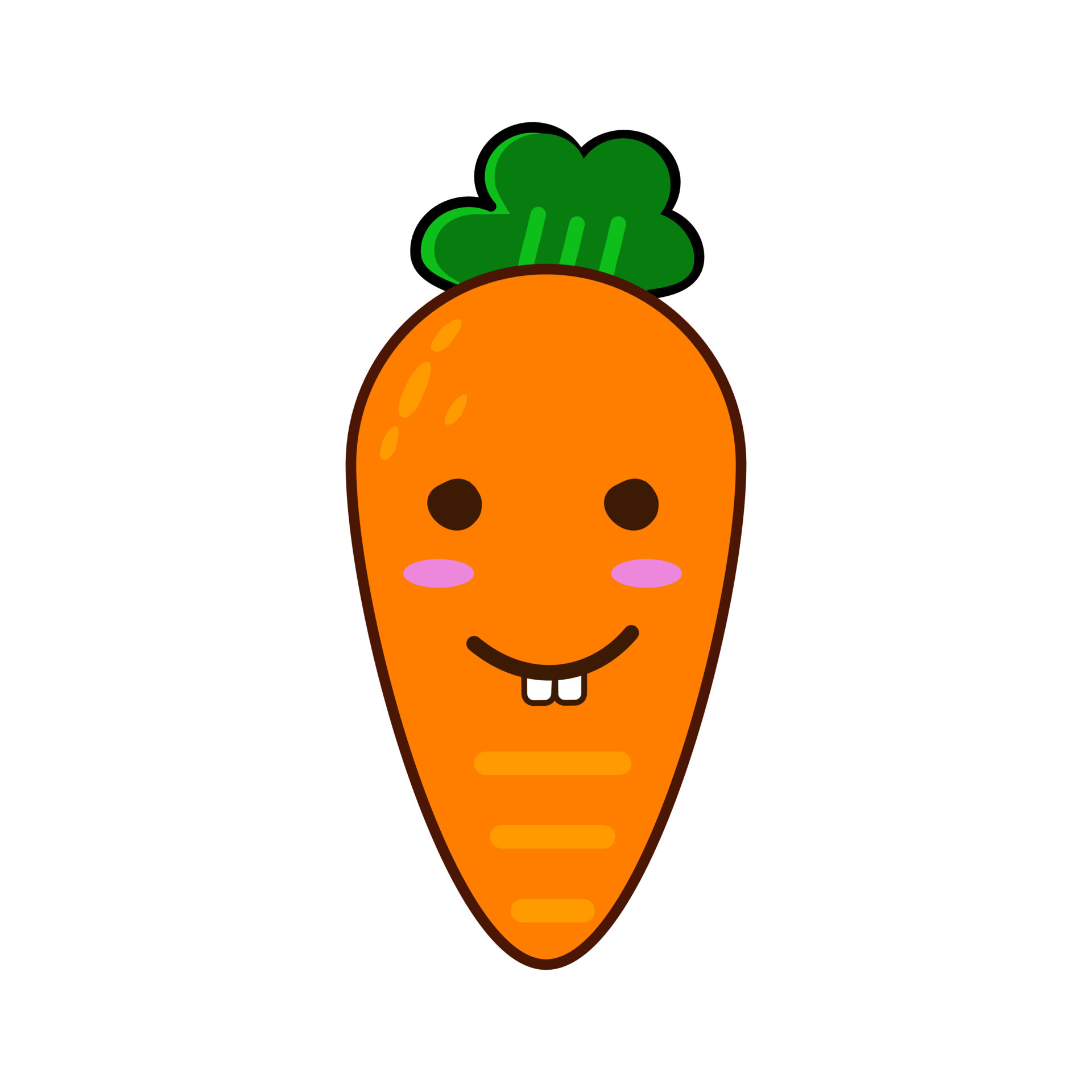 Cute Carrot Clipart