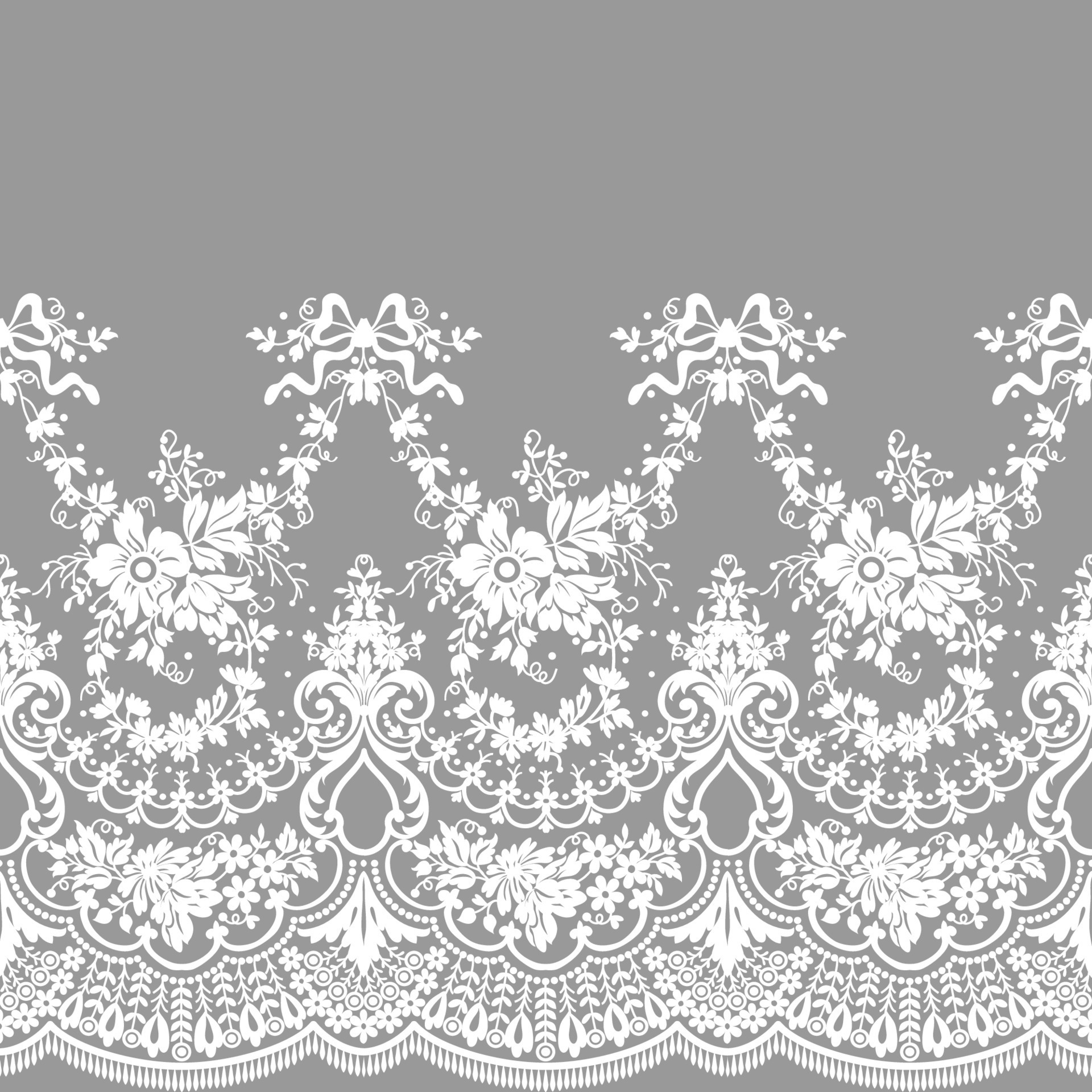 Old lace seamless pattern, ornamental flowers. Vector texture. 9741475 ...
