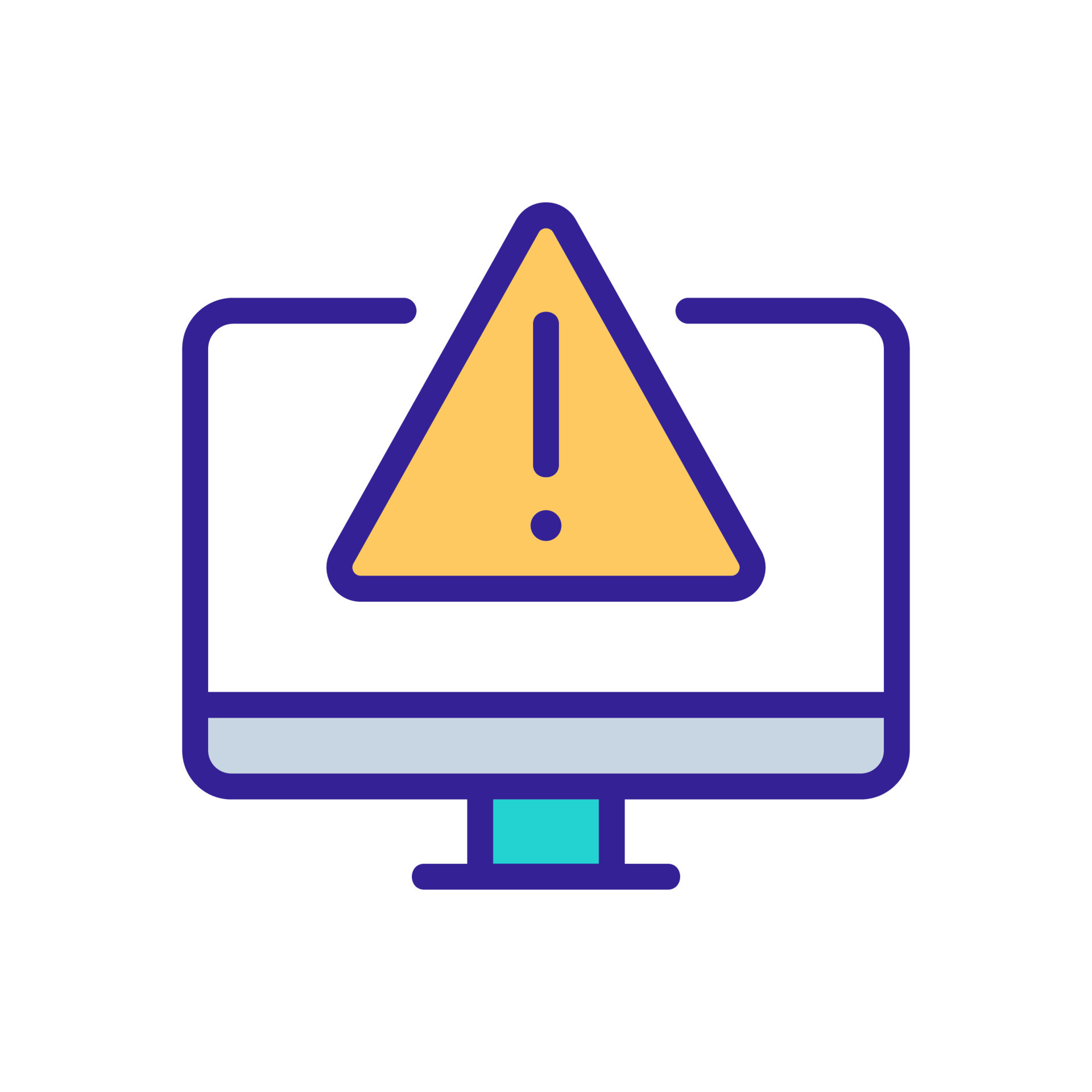 Hacking Computer Icon Vector Outline Illustration 9741790 Vector Art At Vecteezy