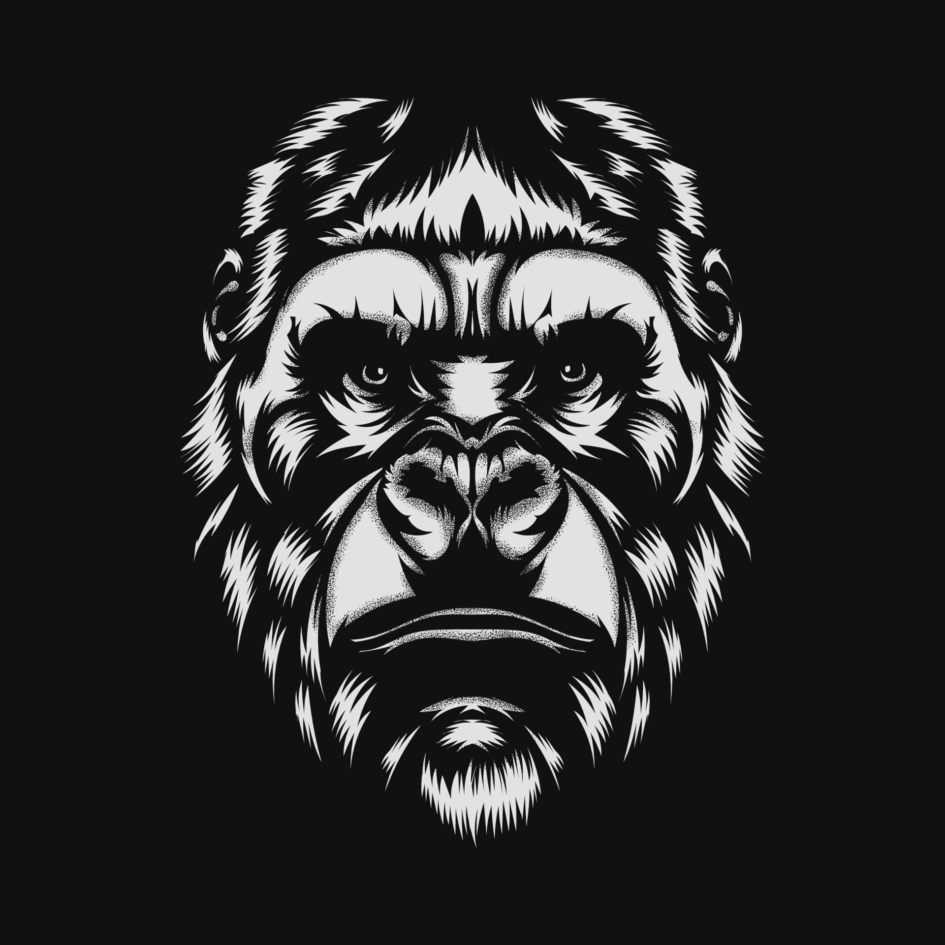 Gorilla vector illustration 9743126 Vector Art at Vecteezy