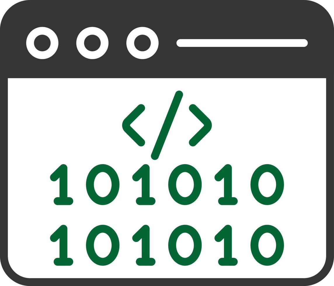 Coding Glyph Two Color 9745215 Vector Art at Vecteezy