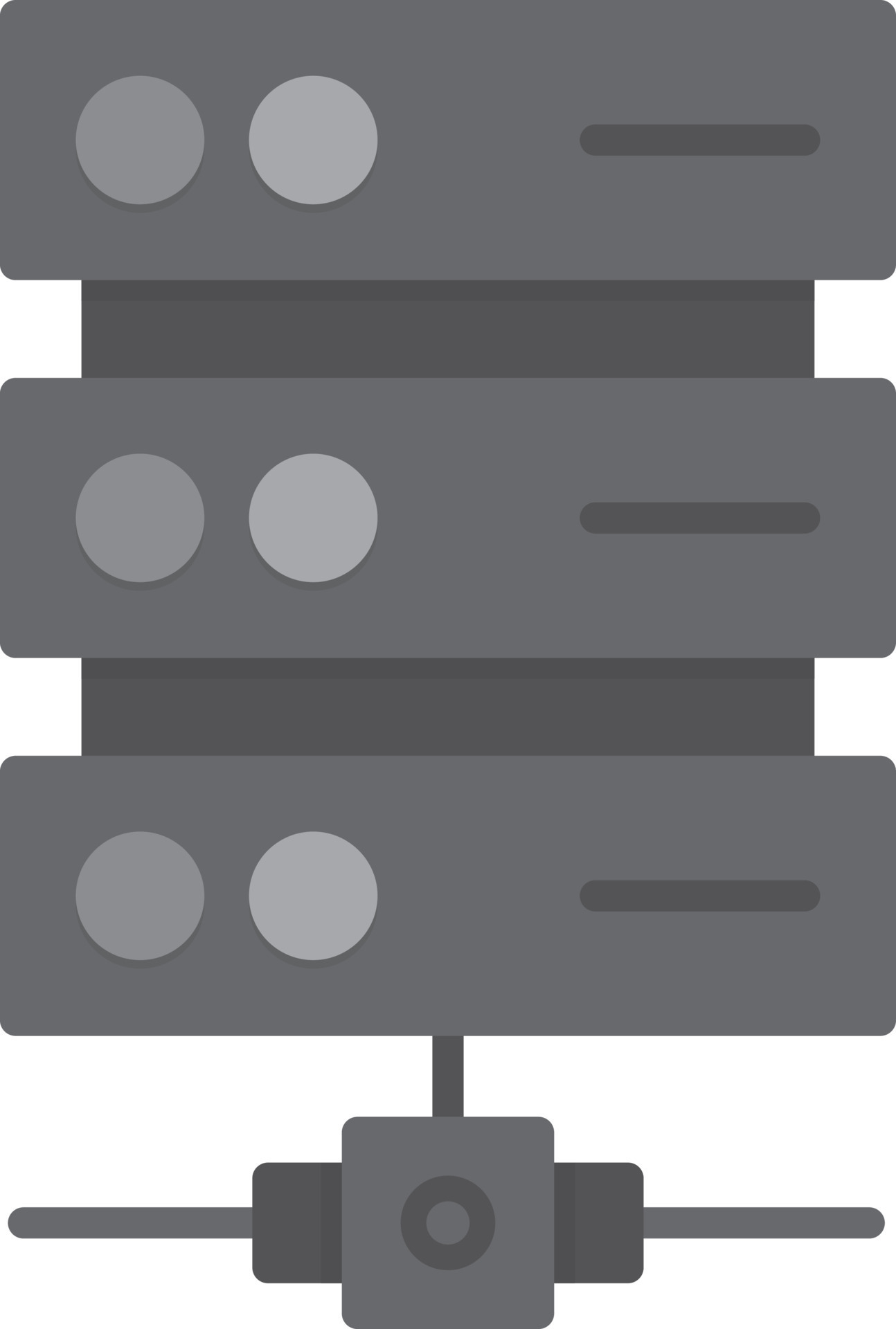 Server Flat Greyscale 9746067 Vector Art at Vecteezy