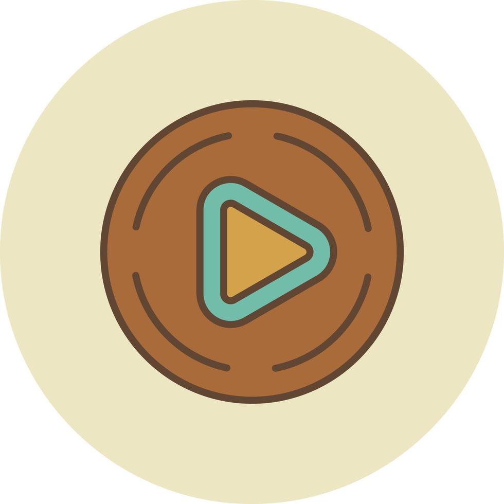 Play Button Filled Retro 9746709 Vector Art at Vecteezy