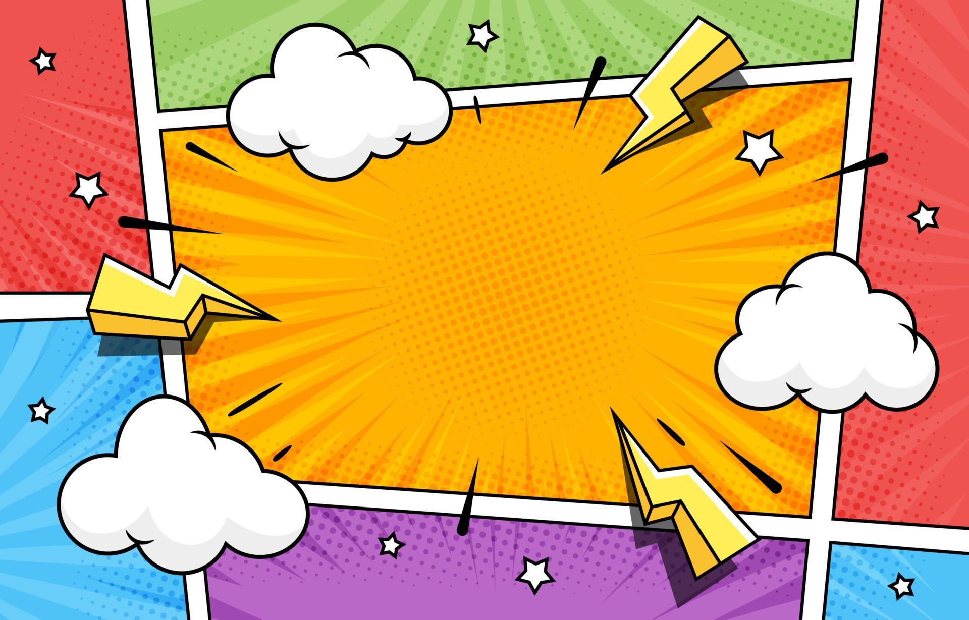 Colorful Pop Art Style Background 9748107 Vector Art at Vecteezy