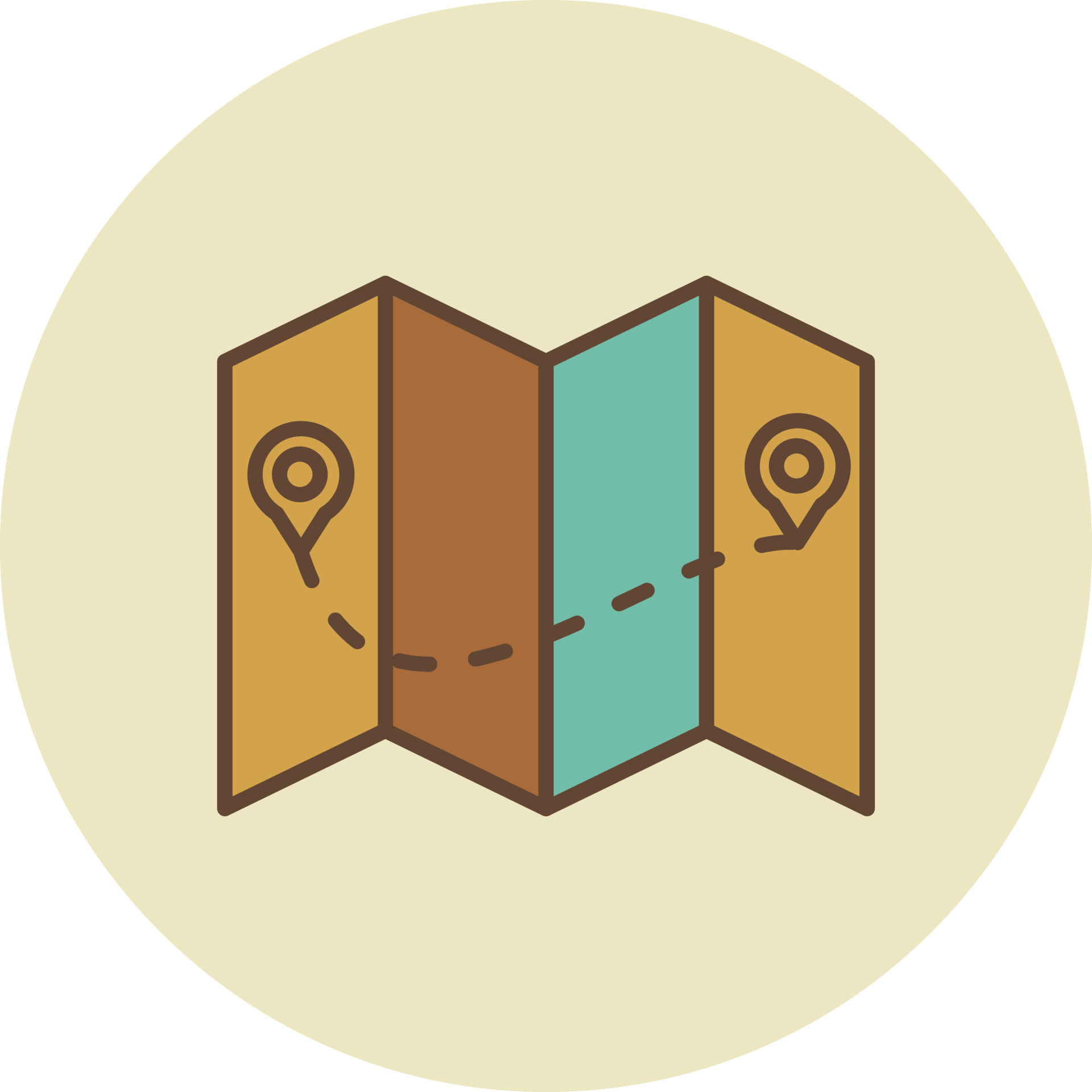 Map Filled Retro 9749201 Vector Art at Vecteezy