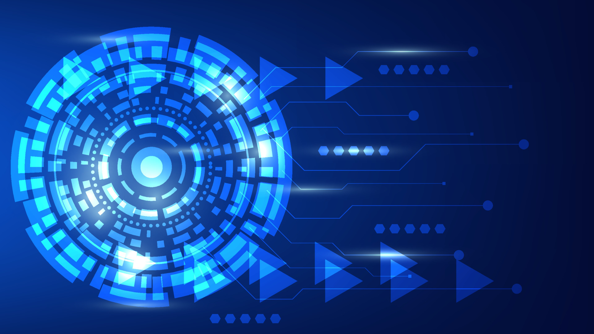 Abstract Futuristic Innovation Technology Background Concept. Virtual