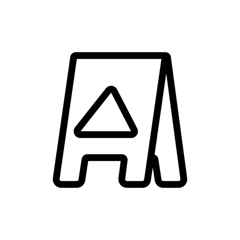 Gently plate the icon vector. Isolated contour symbol illustration ...