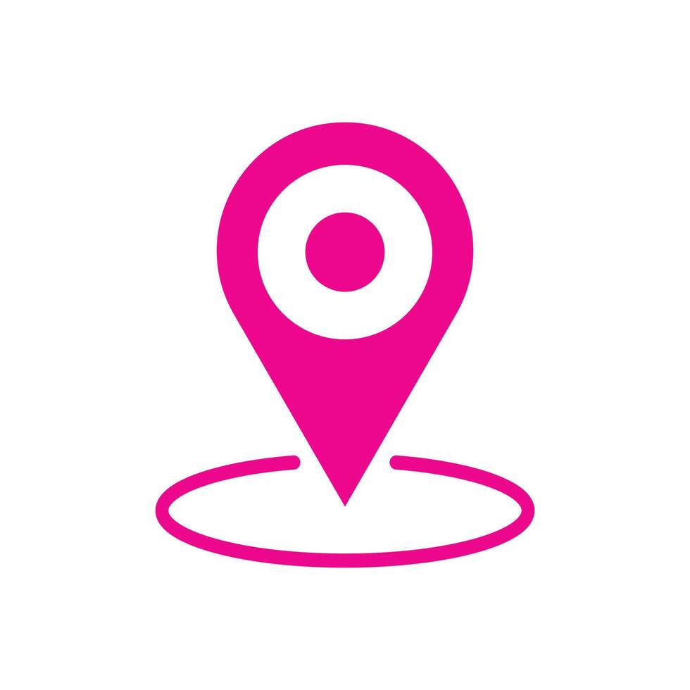 eps10 pink vector location map icon isolated on white background ... eps10 pink vector location map icon isolated on white background ...