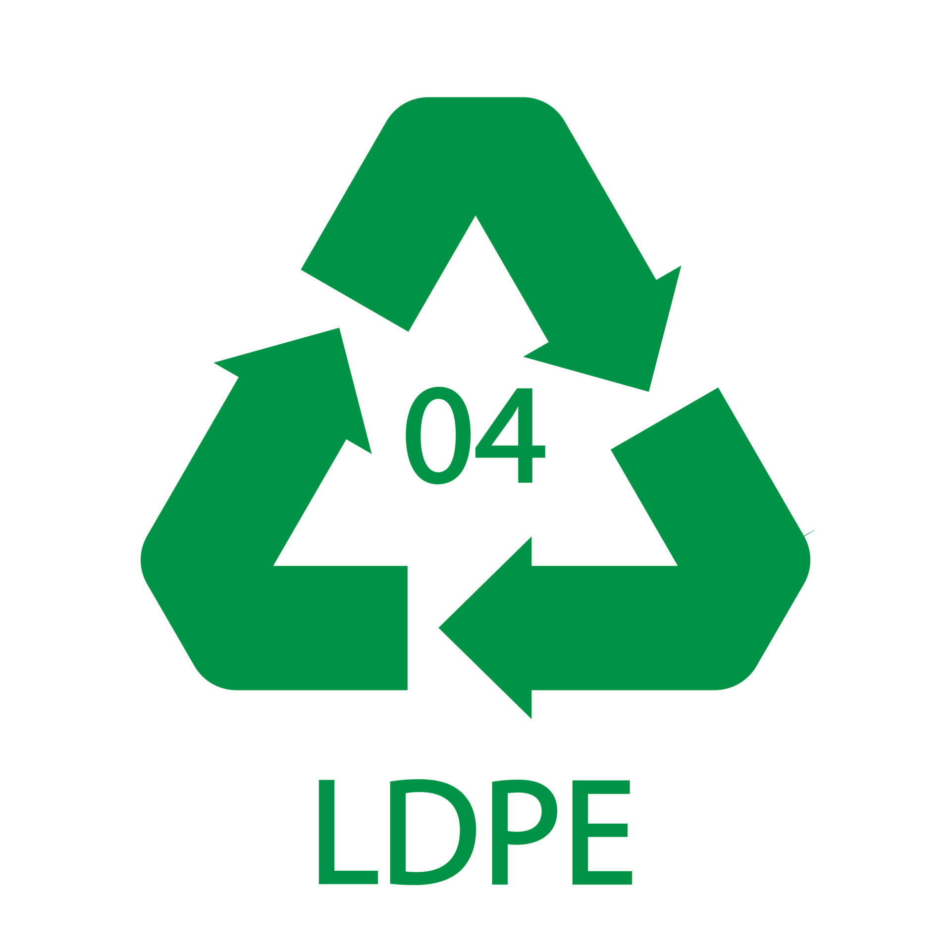 símbolo de código de reciclaje ldpe 04. signo de polietileno de baja ... símbolo de código de reciclaje ldpe 04. signo de polietileno de baja ...