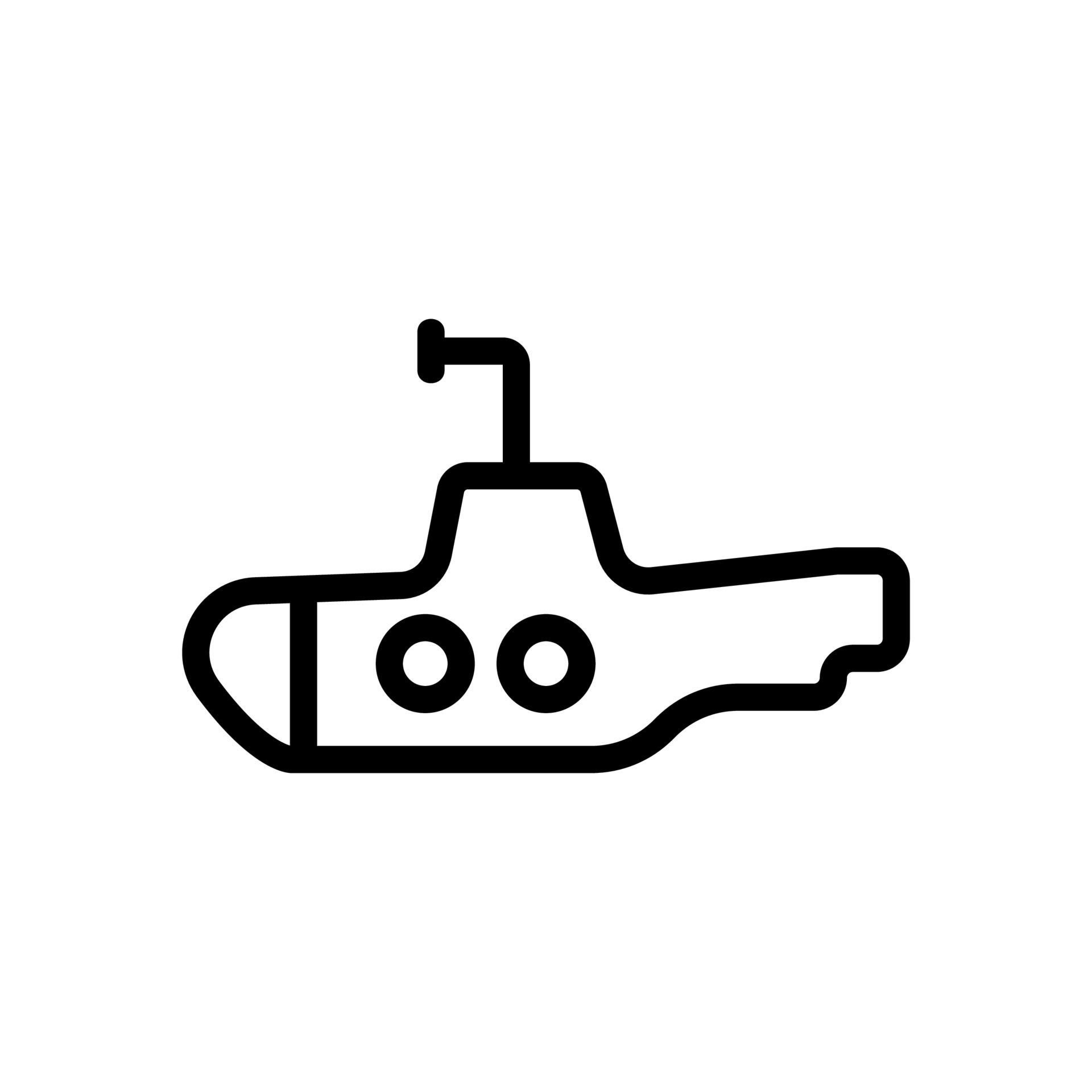 Periscope submarine icon vector. Isolated contour symbol illustration ... Periscope submarine icon vector. Isolated contour symbol illustration ...