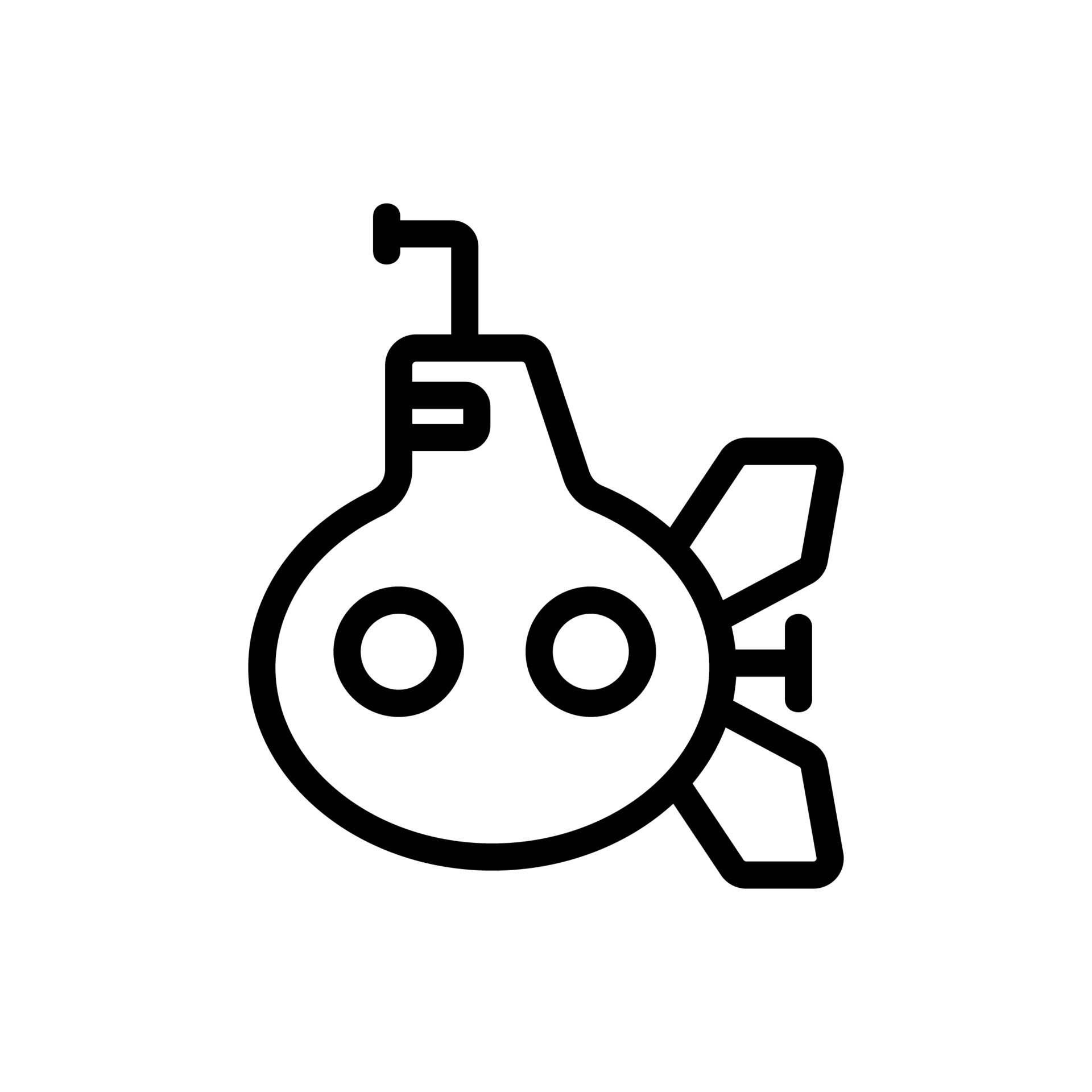 Periscope submarine icon vector. Isolated contour symbol illustration ... Periscope submarine icon vector. Isolated contour symbol illustration ...