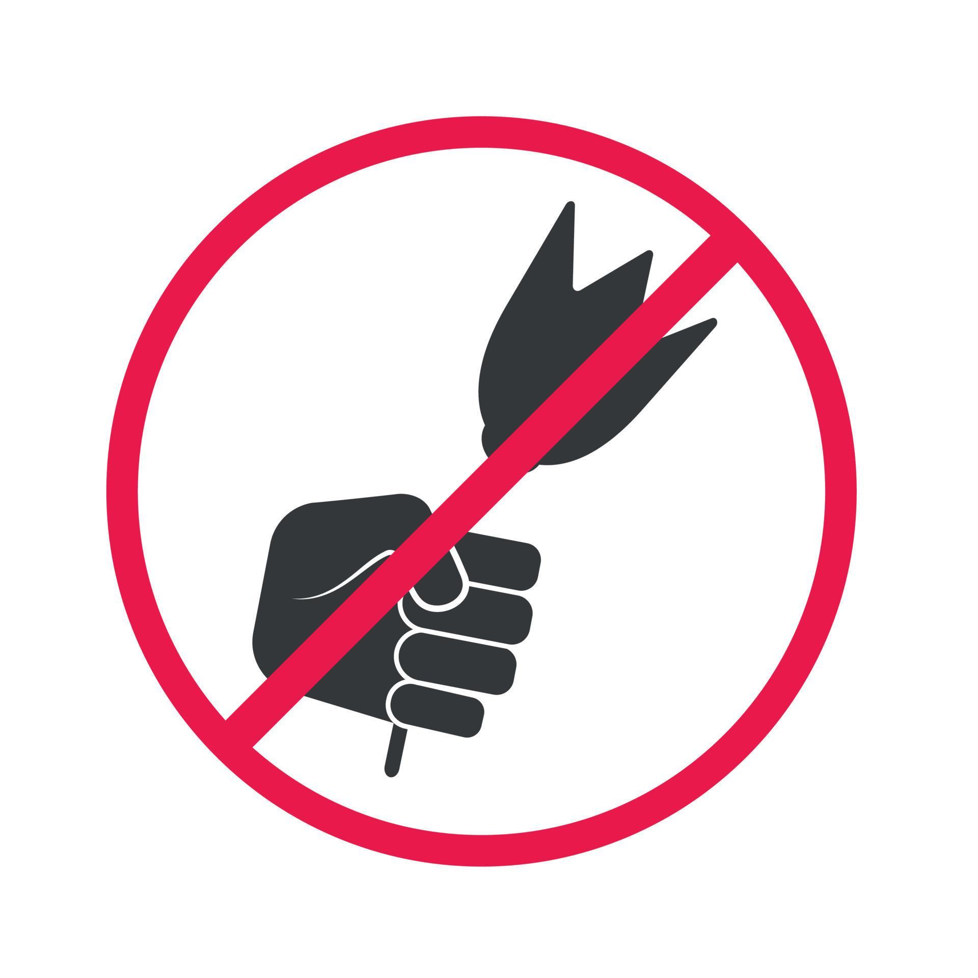 Do not pick flowers vector sign on white background. Red forbidden sign ... Do not pick flowers vector sign on white background. Red forbidden sign ...