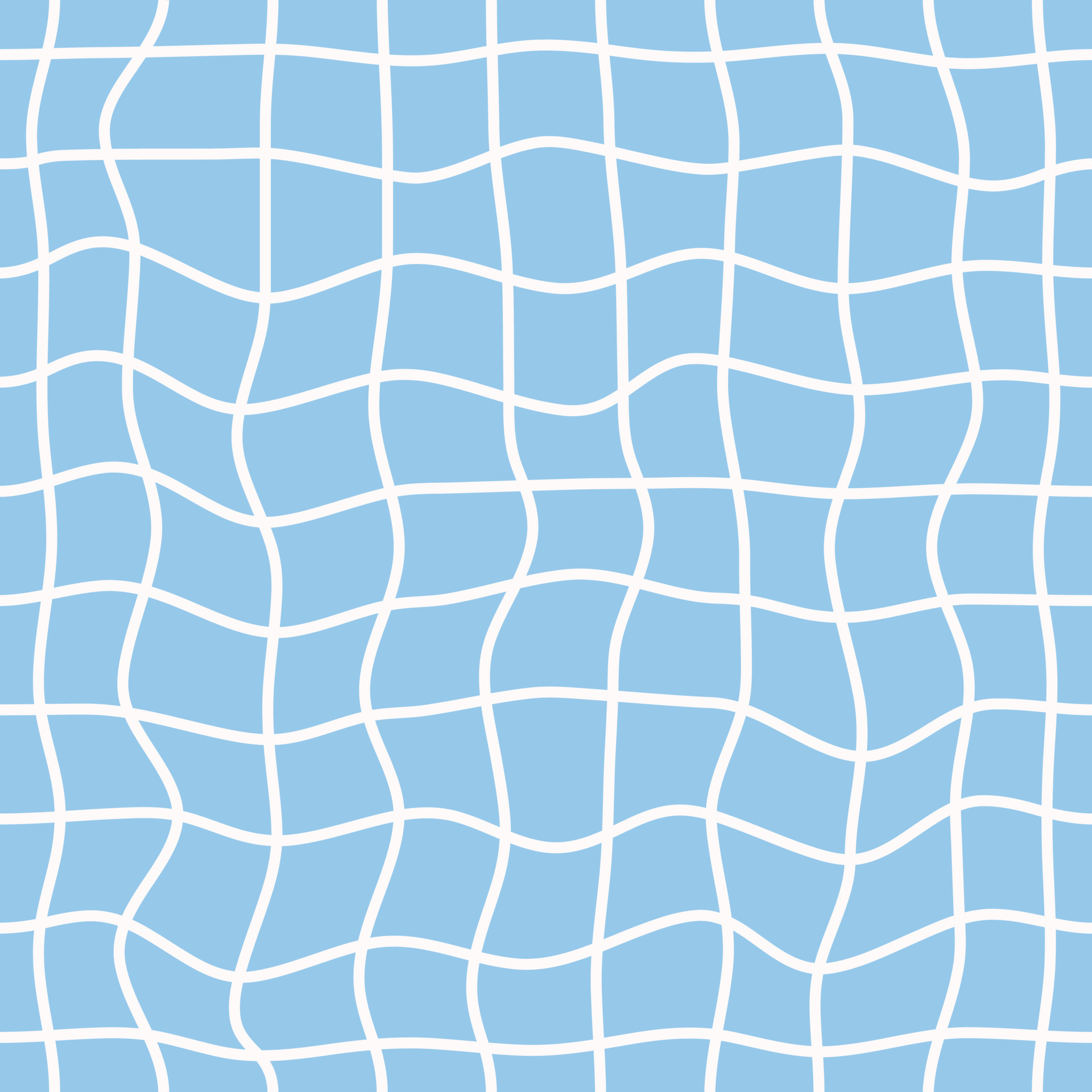 Minimalistic checkered seamless pattern with white wavy distorted grid ...
