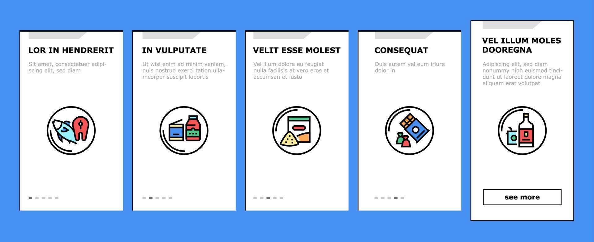 Supermarket Store Onboarding Icons Set Vector 9769711 Vector Art At