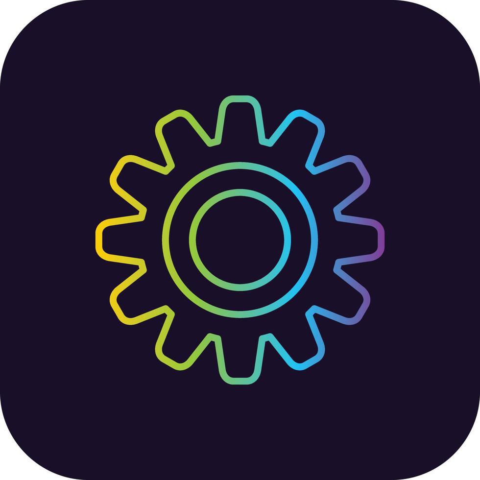 Gear Gradient Icon 9770262 Vector Art at Vecteezy