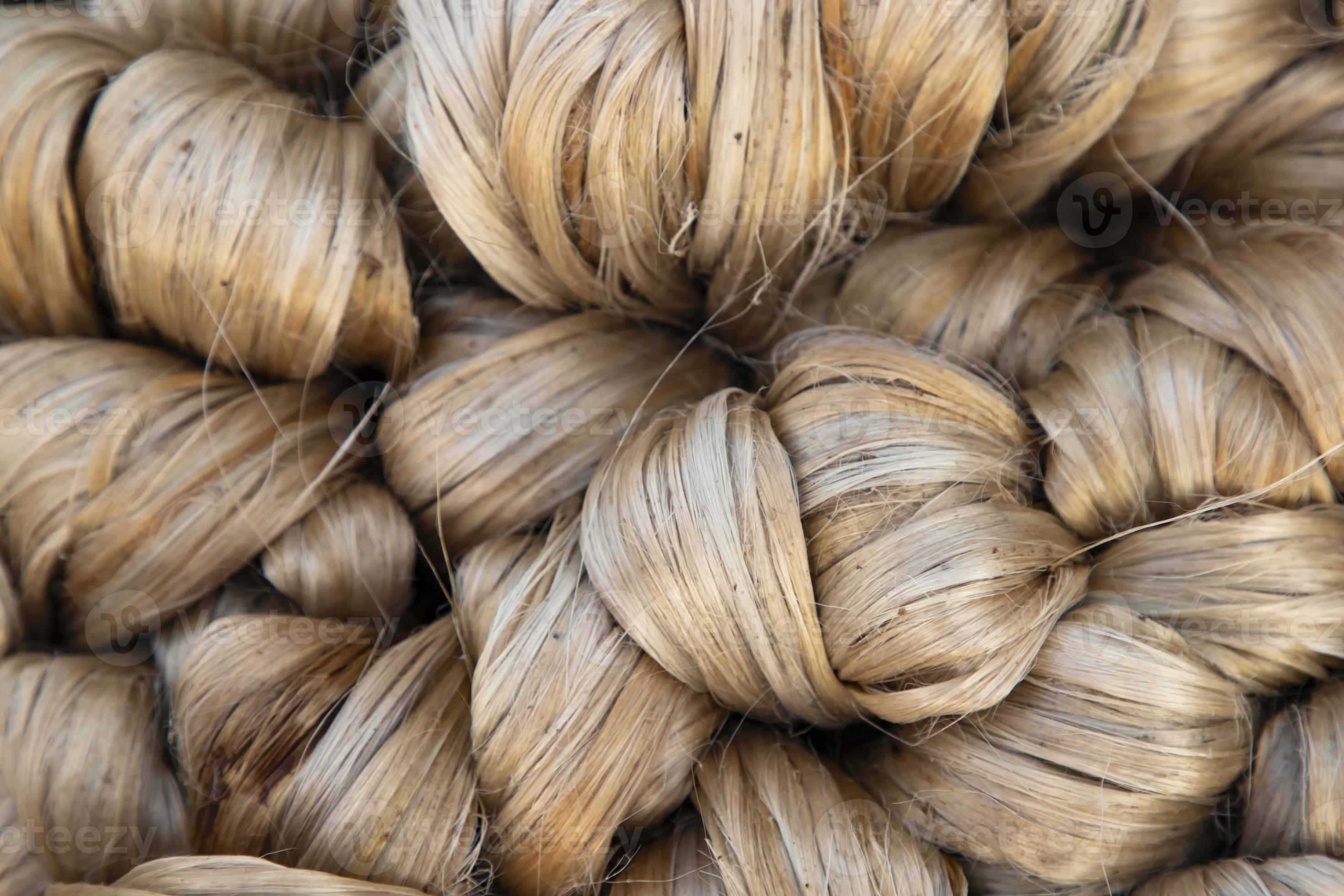 Thick Brown Bundle Of Raw Jute Fiber Texture Background 9774479 Stock
