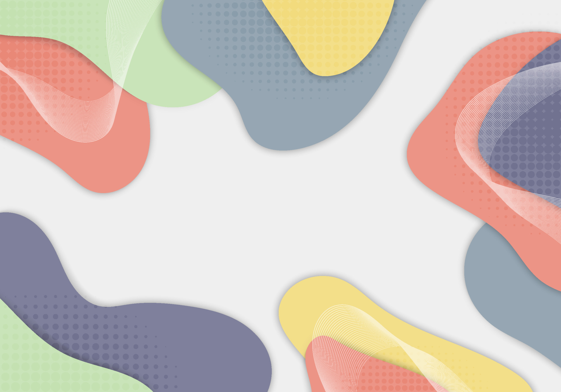 Abstract Minimal Colorful Template Design Decorative Overlapping