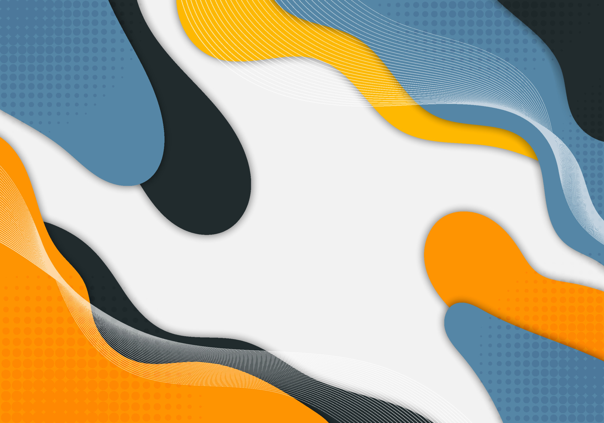 Abstract Colorful Style Of Artwork Minimal Decoration Overlapping Style With Dot Halftone