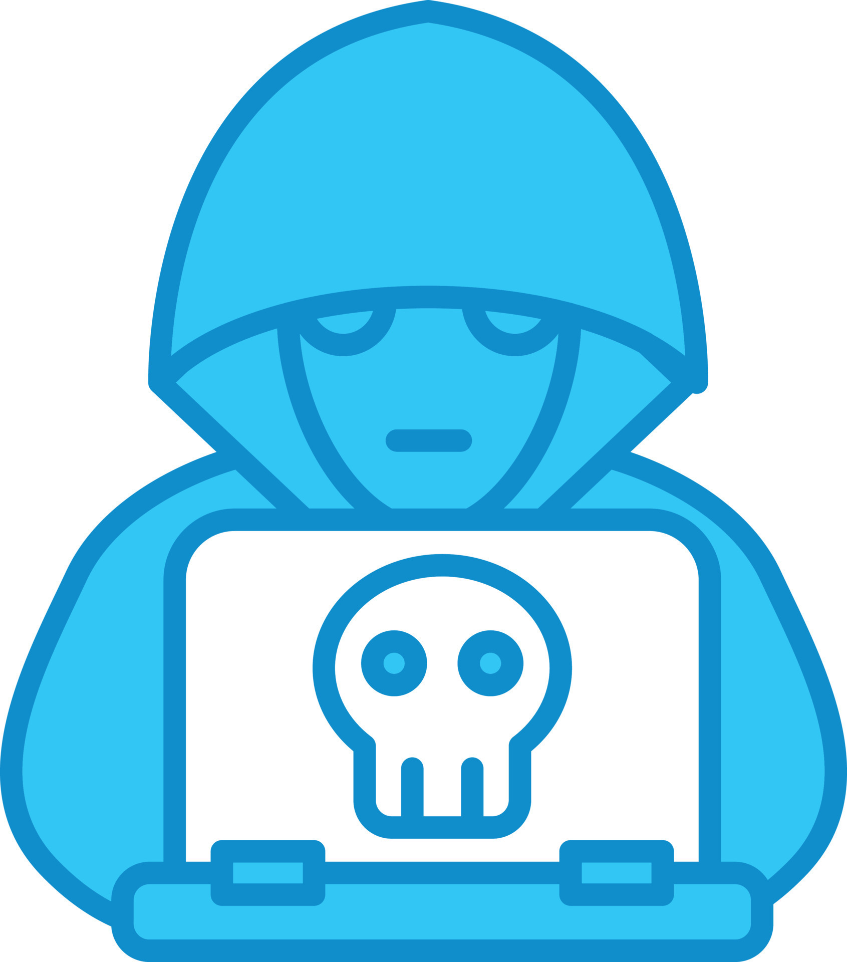 Hacker Line Filled Blue 9775241 Vector Art at Vecteezy