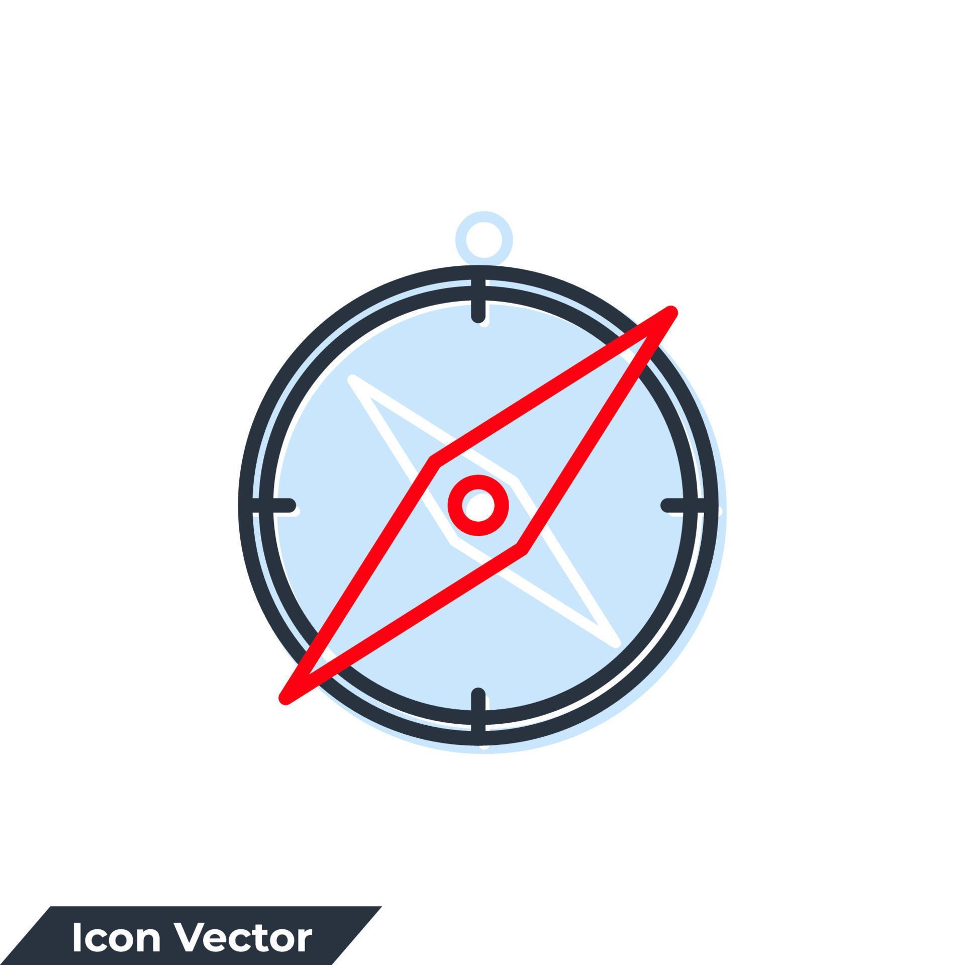 Compass Icon Logo Vector Illustration Navigation Location Symbol Template For Graphic And Web