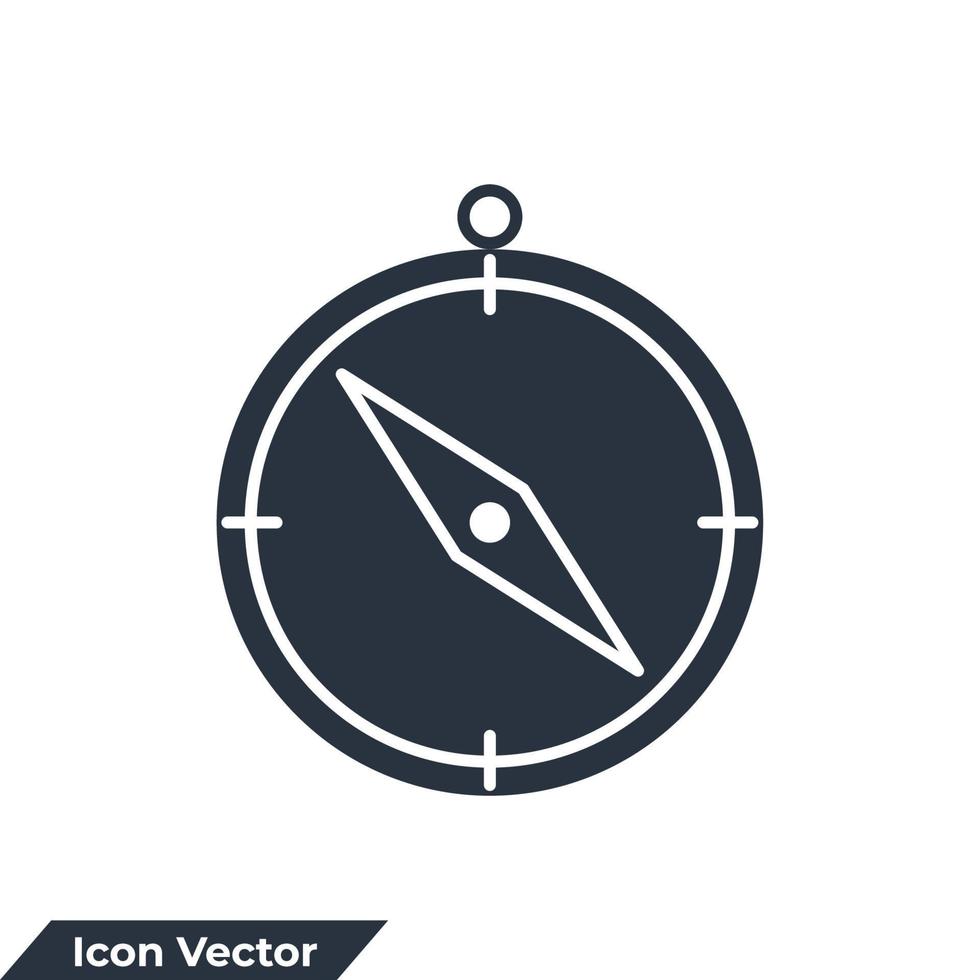 Compass Icon Logo Vector Illustration Navigation Location Symbol Template For Graphic And Web
