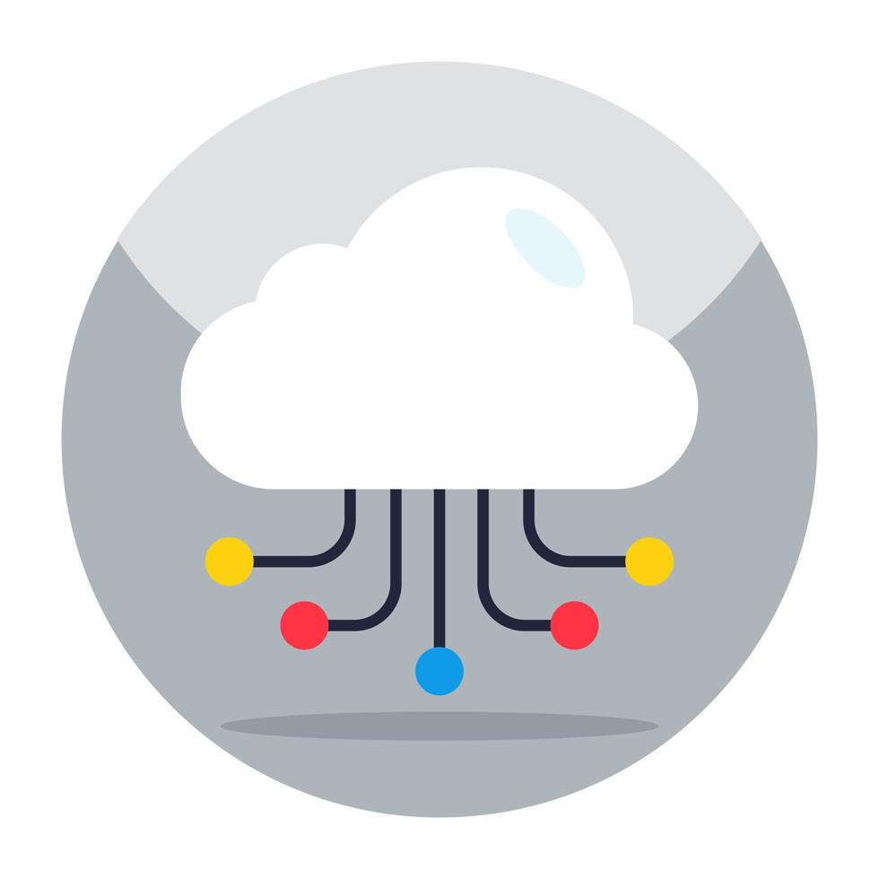 Editable design icon of cloud networking 9780900 Vector Art at Vecteezy