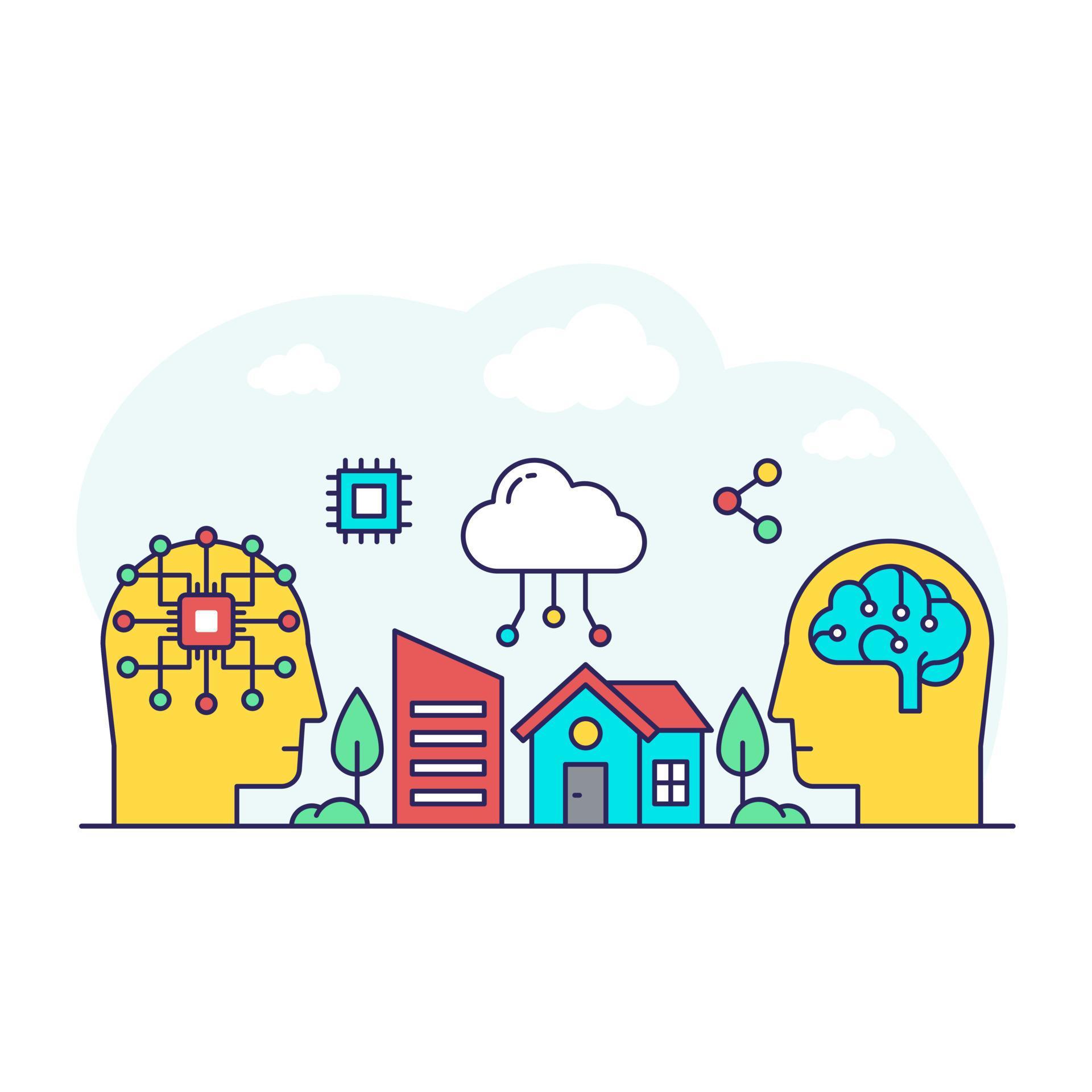 Modern design illustration of cloud ai 9781124 Vector Art at Vecteezy