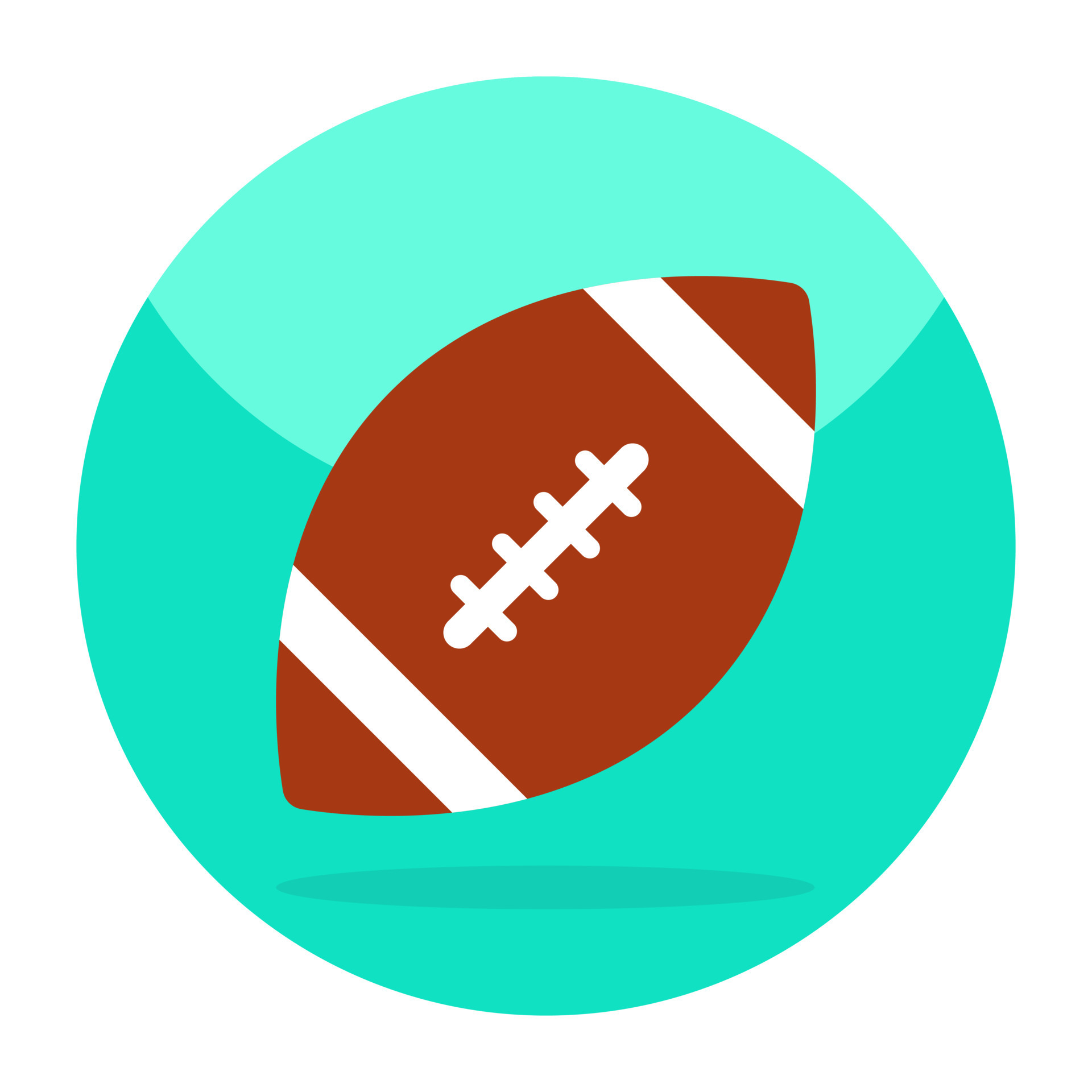 American football icon, flat design of rugby 9781702 Vector Art at Vecteezy