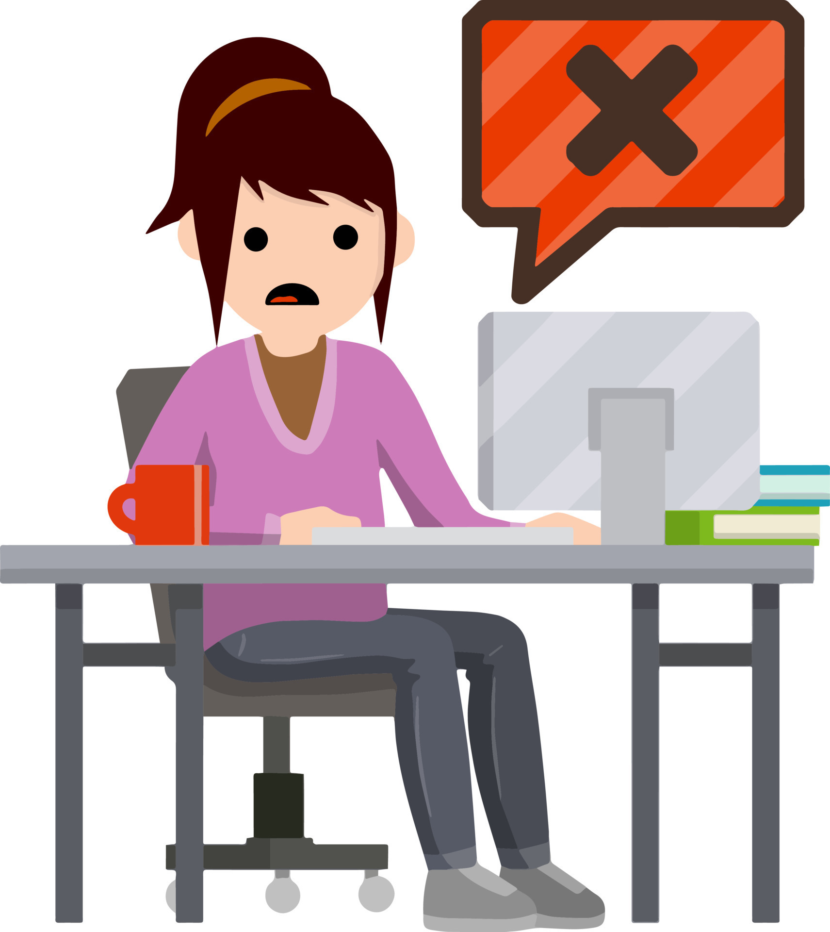 Computer Problems Clipart
