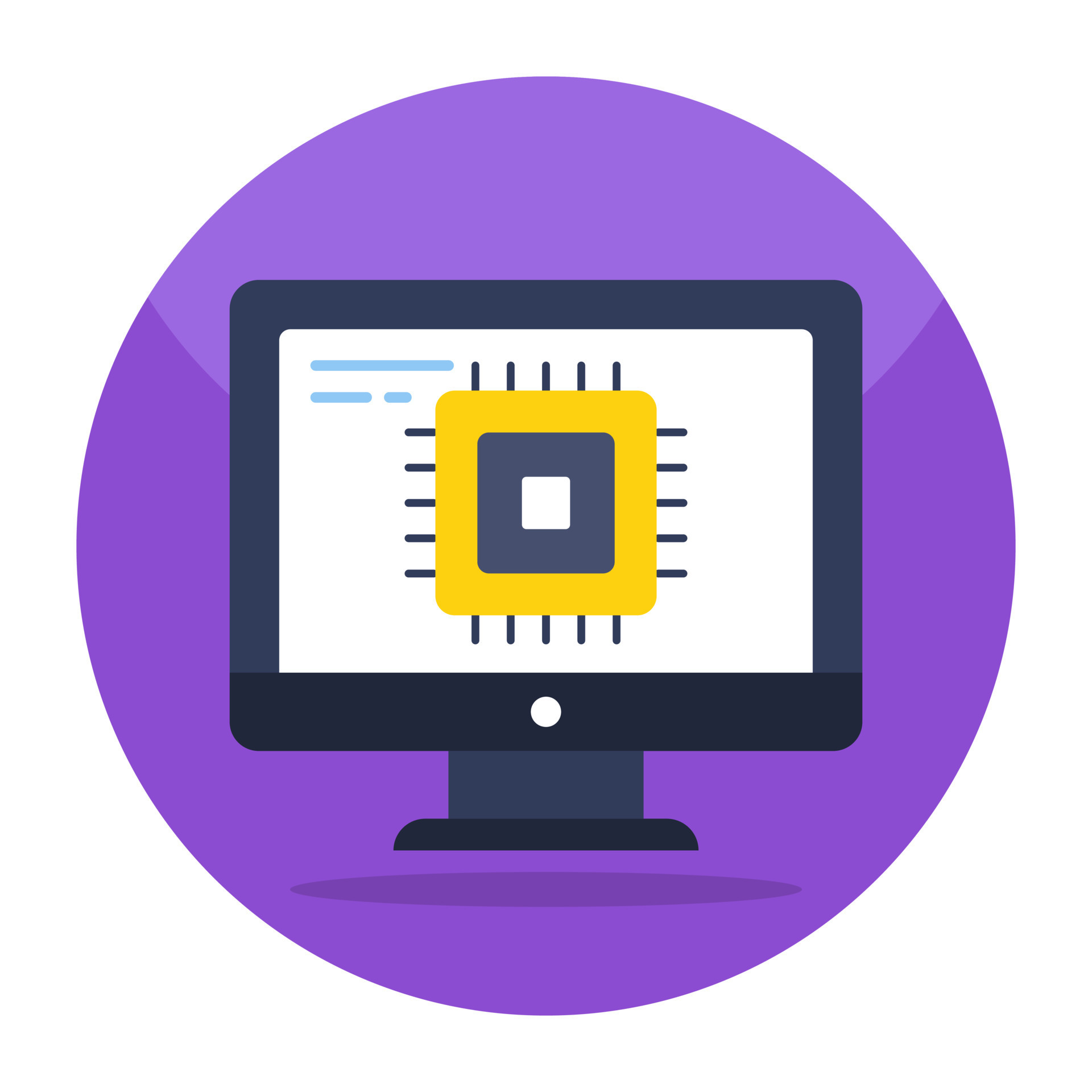 Modern design icon of computer processor 9783400 Vector Art at Vecteezy