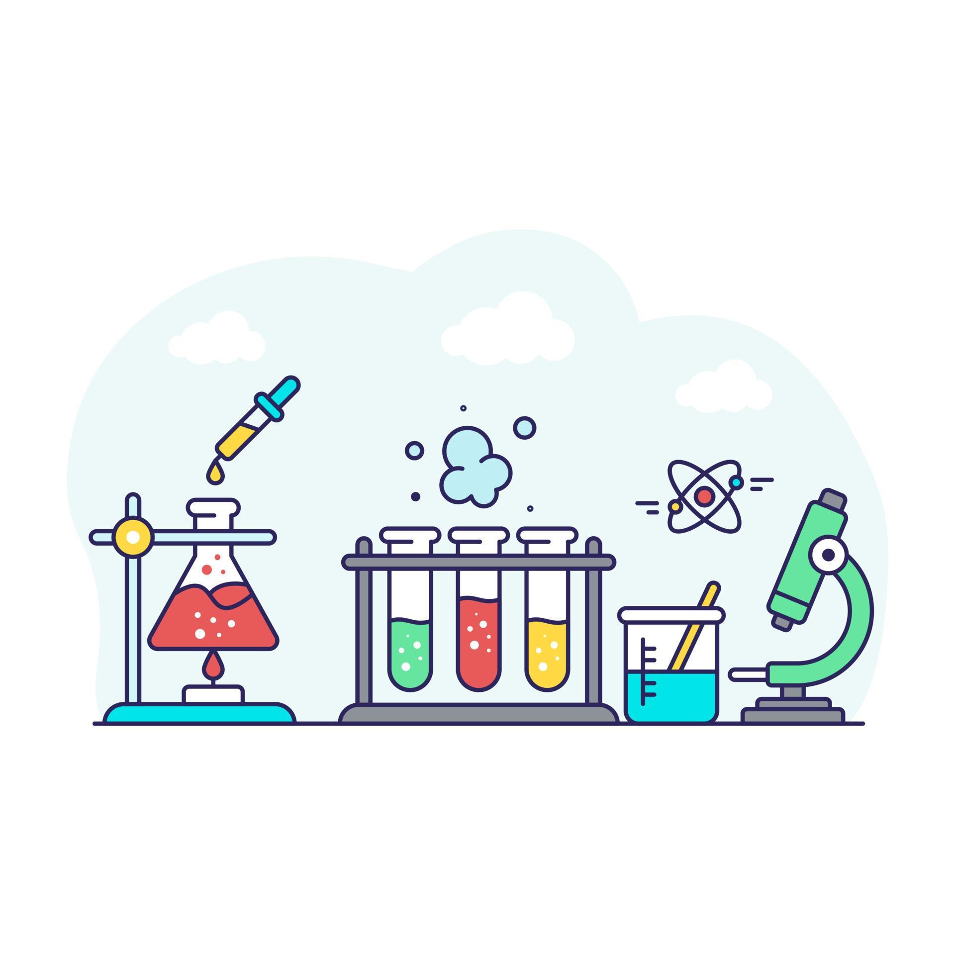 Modern design illustration of sample tubes 9784814 Vector Art at Vecteezy