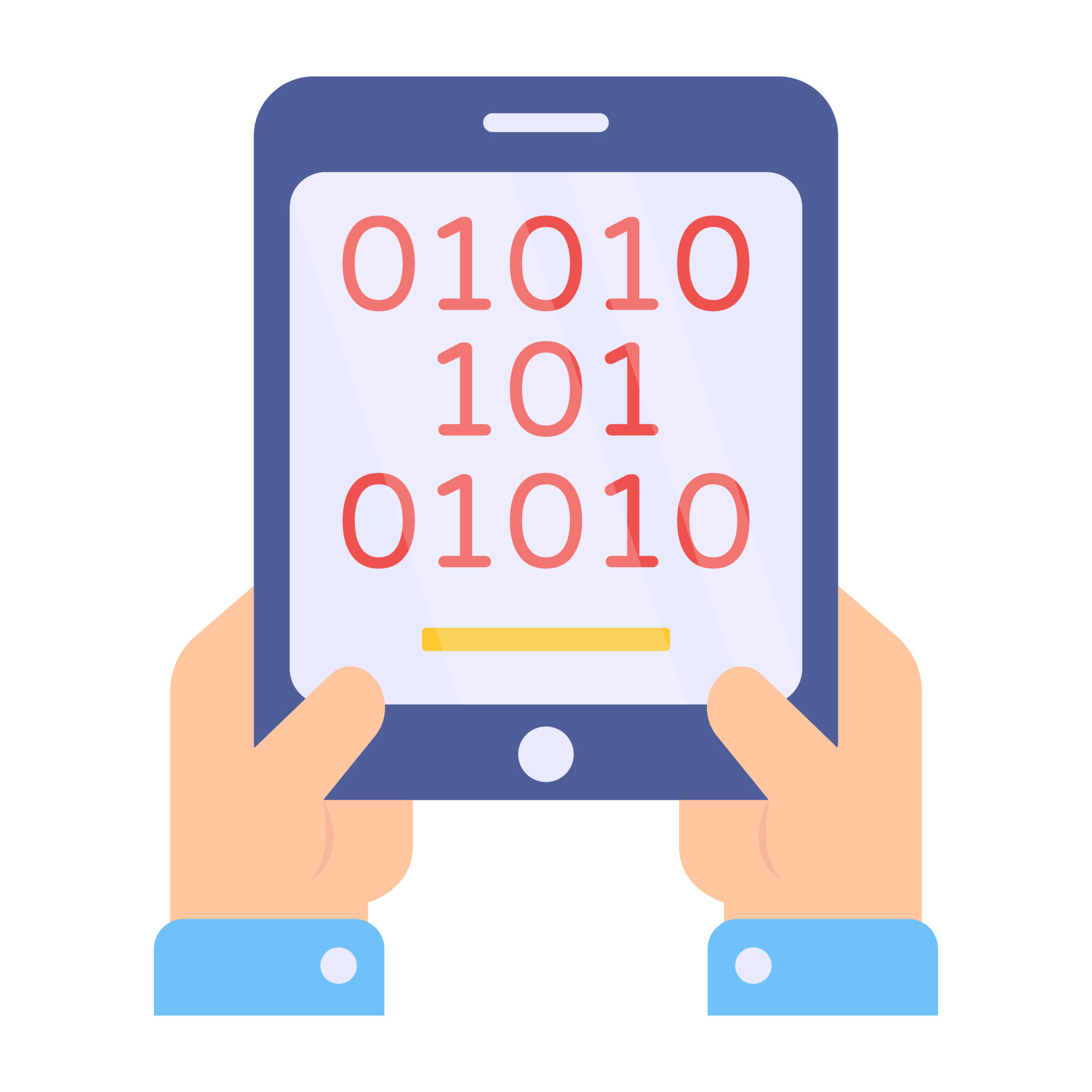 Mobile Binary Code Icon Editable Vector 9787276 Vector Art At Vecteezy