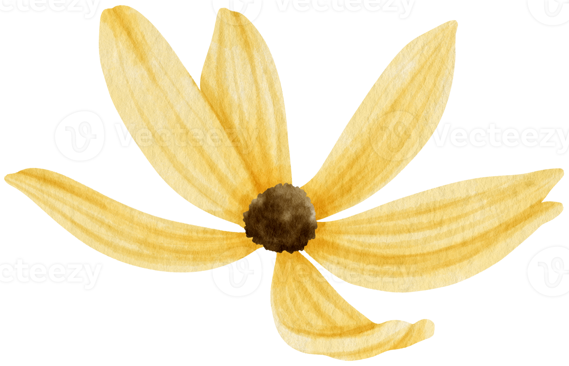 Yellow Flower Watercolor Style For Decorative Element 9788455 Png