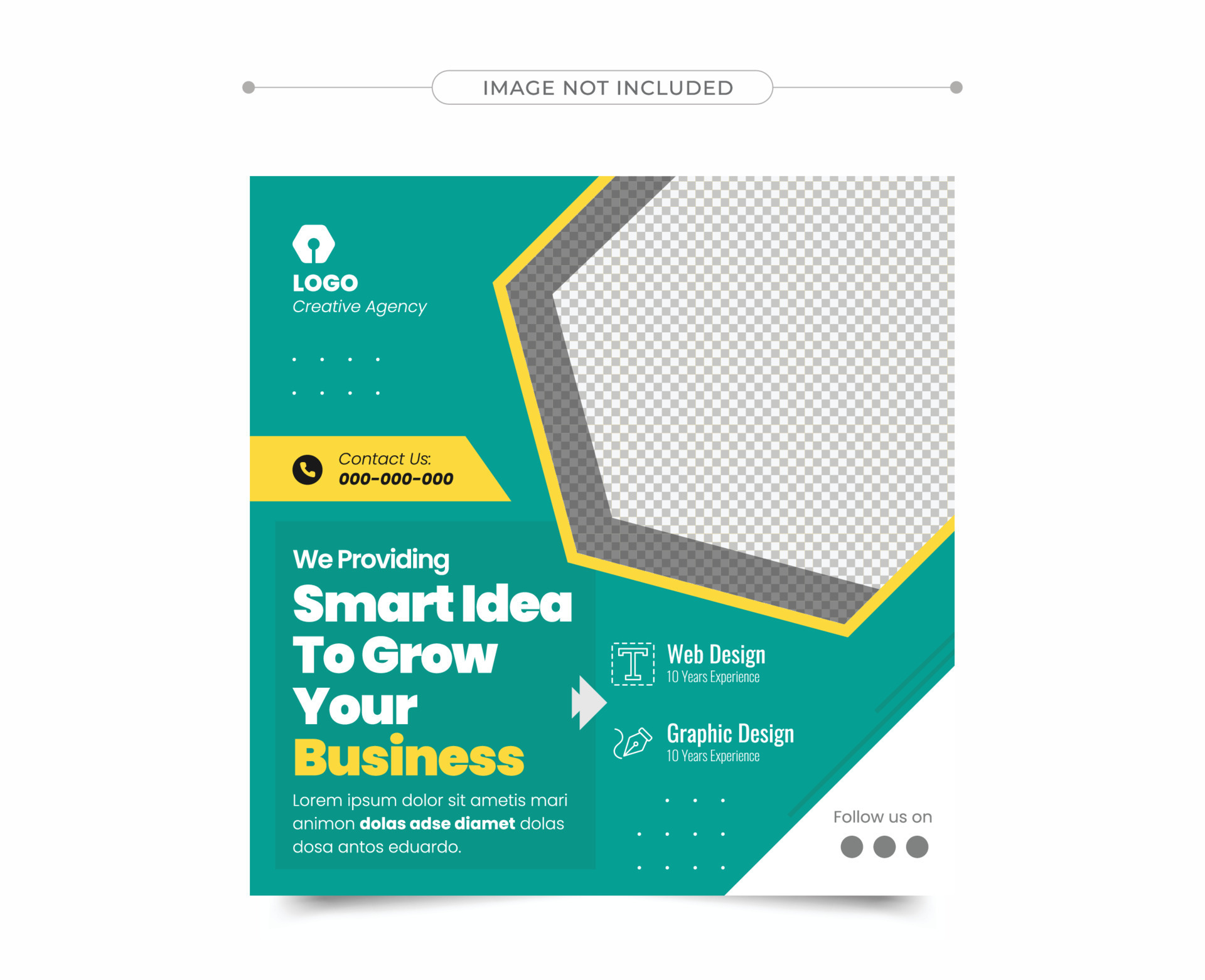 Social Media Poster Template Vector Art, Icons, and Graphics for Free ...