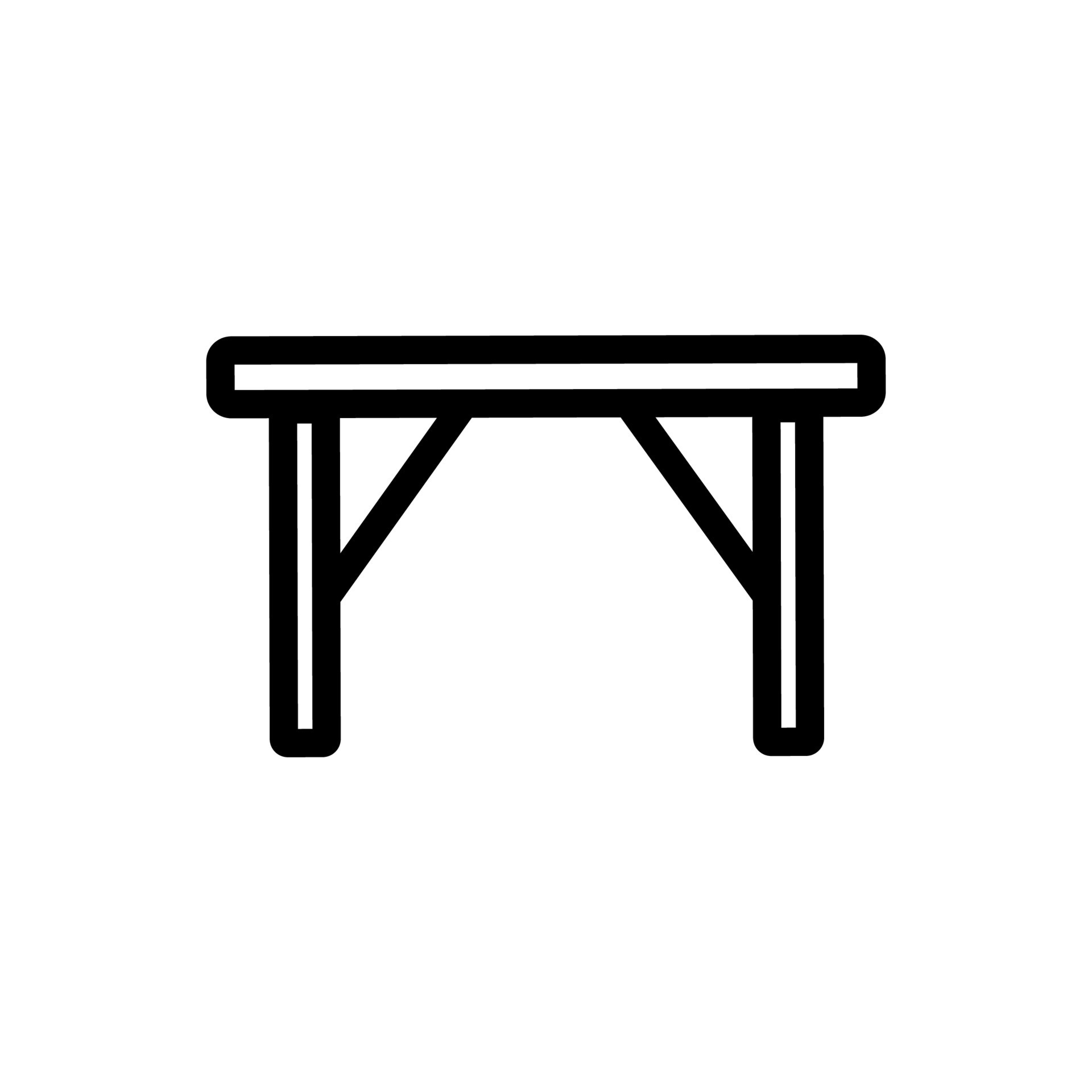 Table Icon Vector Isolated Contour Symbol Illustration 9795531 Vector Art At Vecteezy