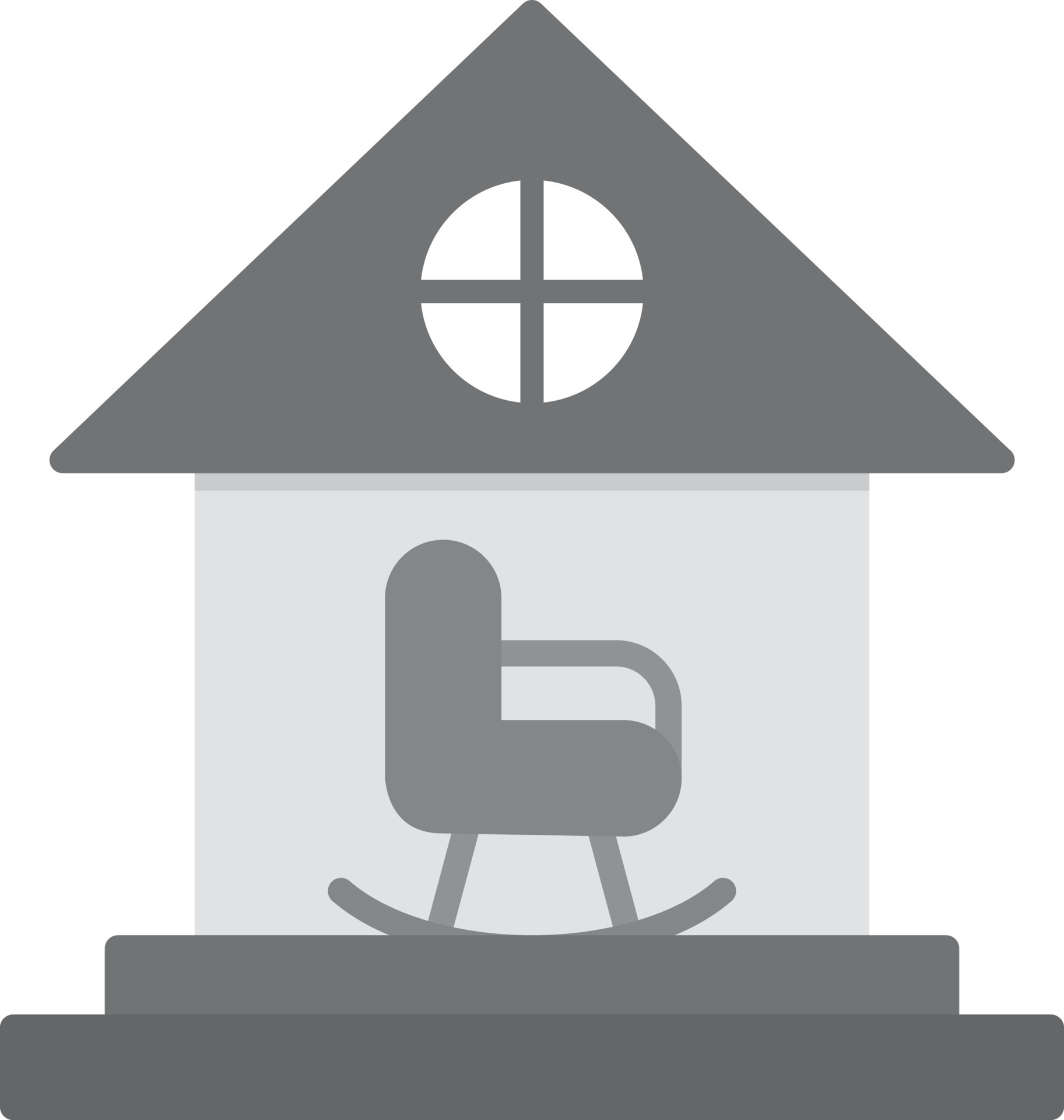 Retirement Home Flat Greyscale 9795835 Vector Art At Vecteezy