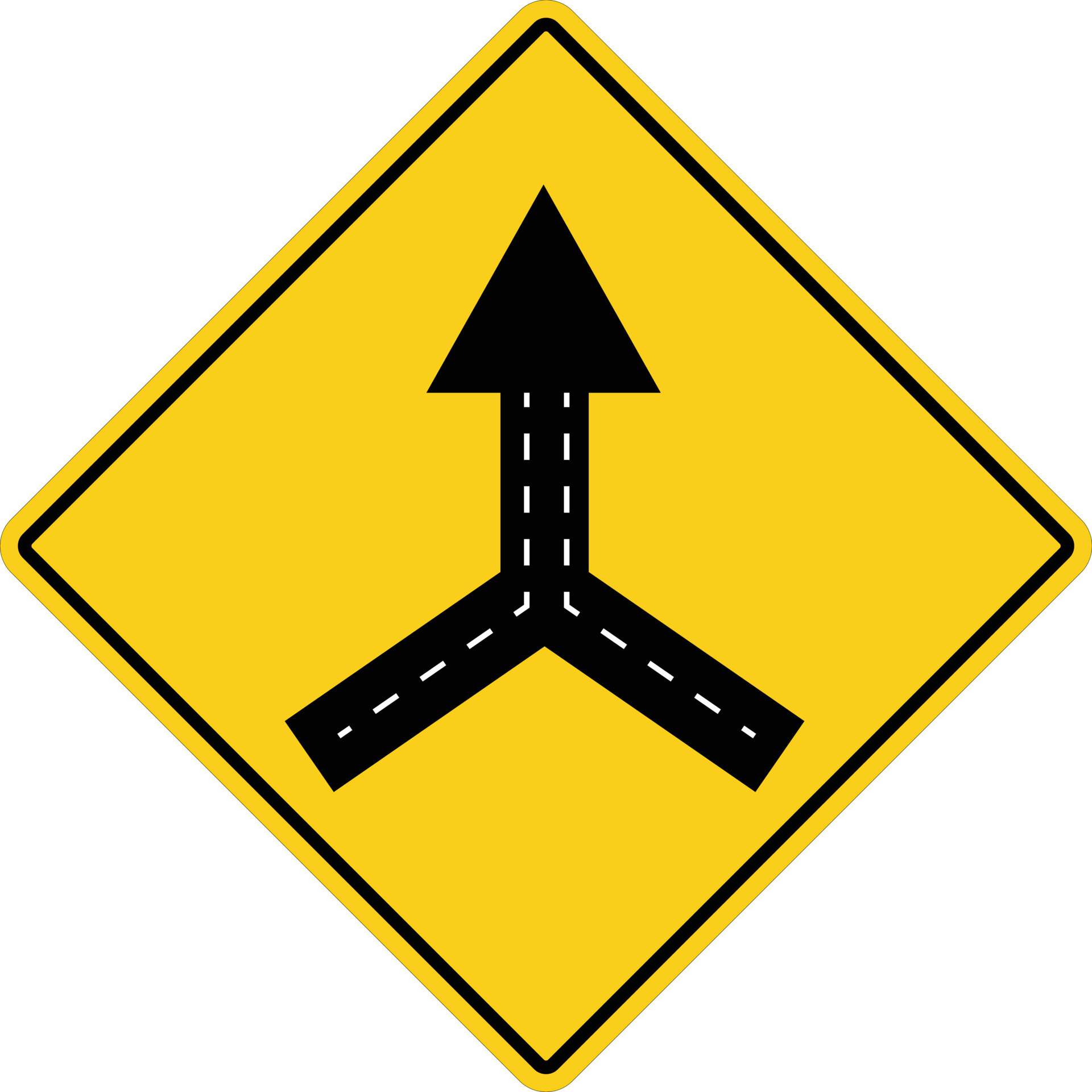 Two Way Intersection Sign