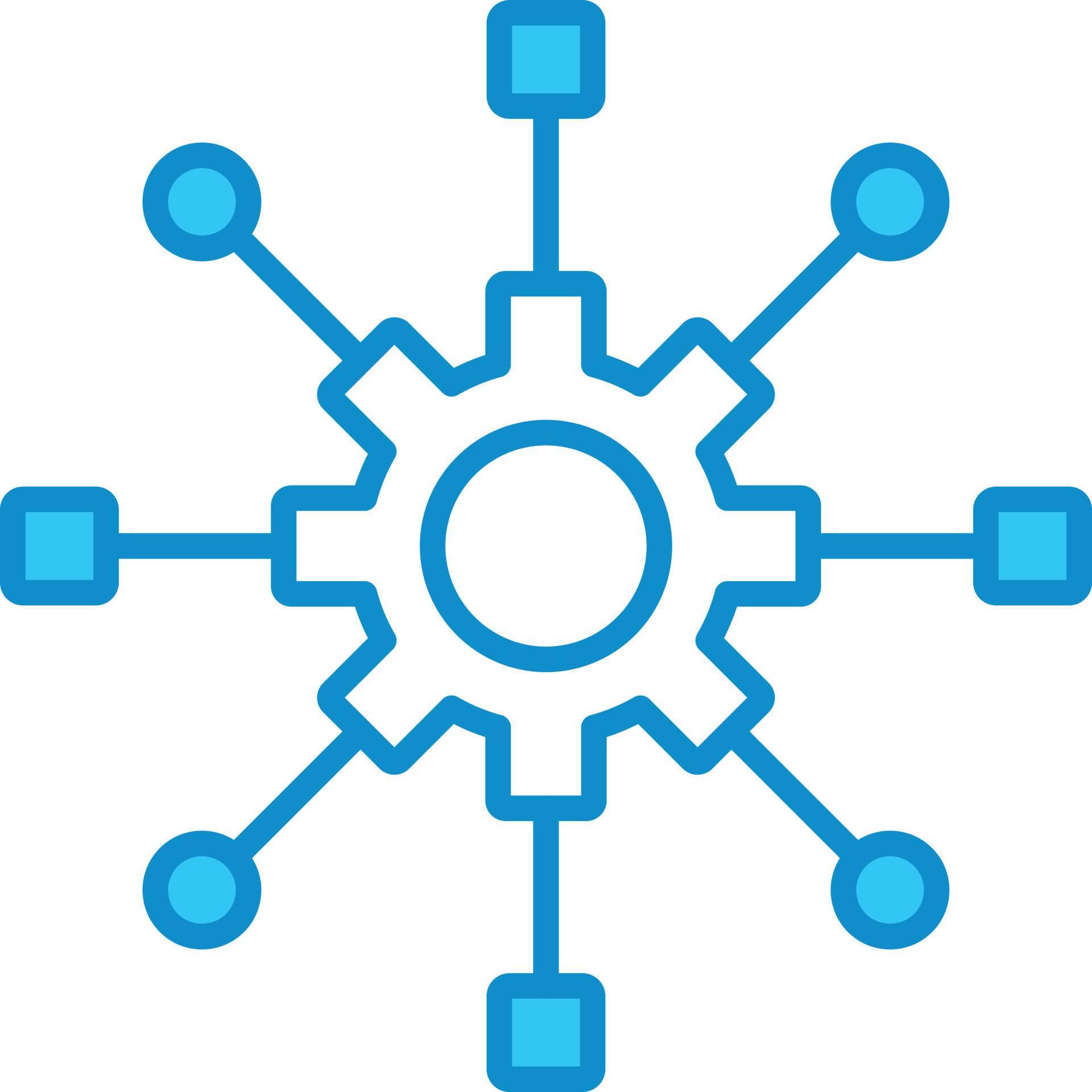 Algorithm Line Filled Blue 9795907 Vector Art at Vecteezy