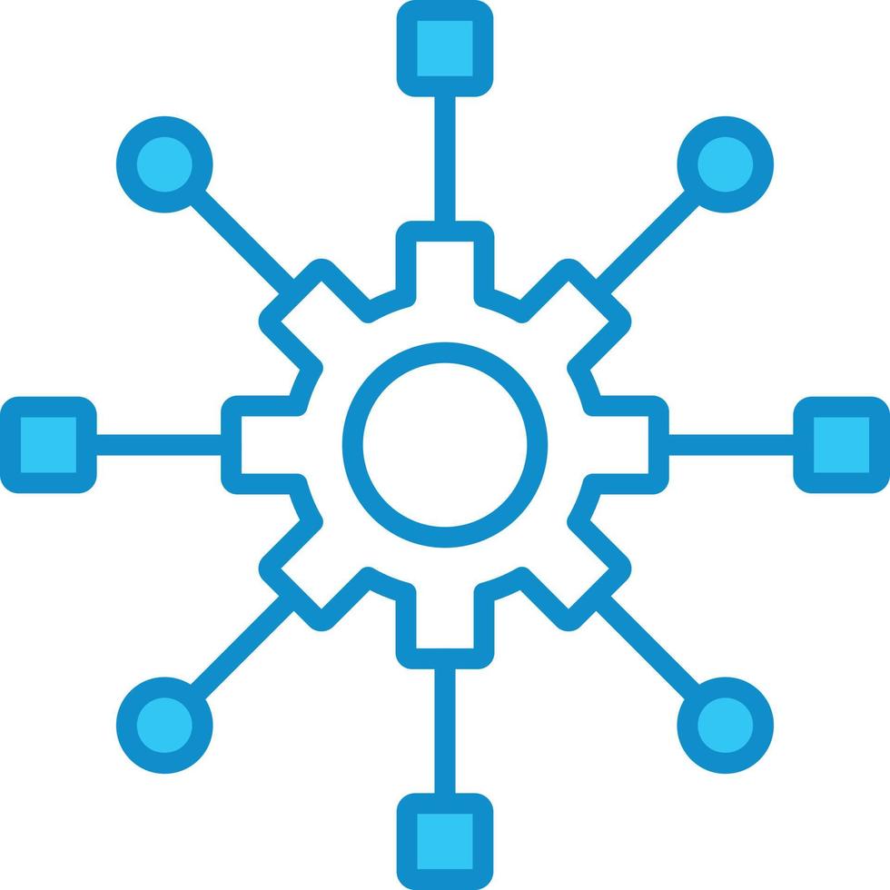 Algorithm Line Filled Blue 9795907 Vector Art At Vecteezy