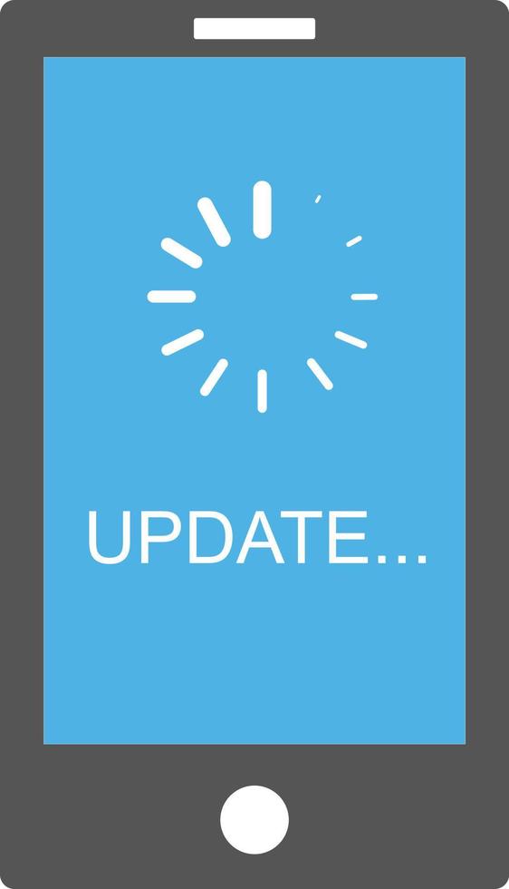 update system software icon on white background. flat style. upgrade ...