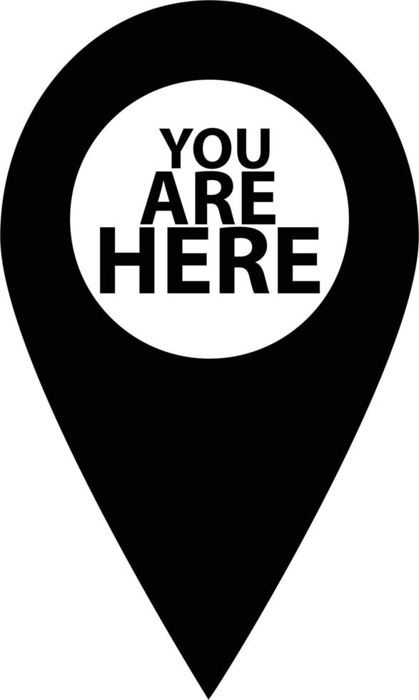 estás aquí icono sobre fondo blanco. signo de puntero de mapa. icono de ... estás aquí icono sobre fondo blanco. signo de puntero de mapa. icono de ...